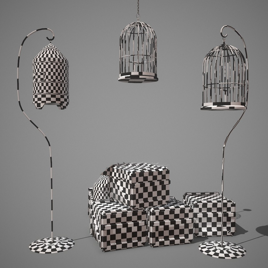 Metal Bird Cage Animated Pbr Low-poly 3D Model - TurboSquid 1720882