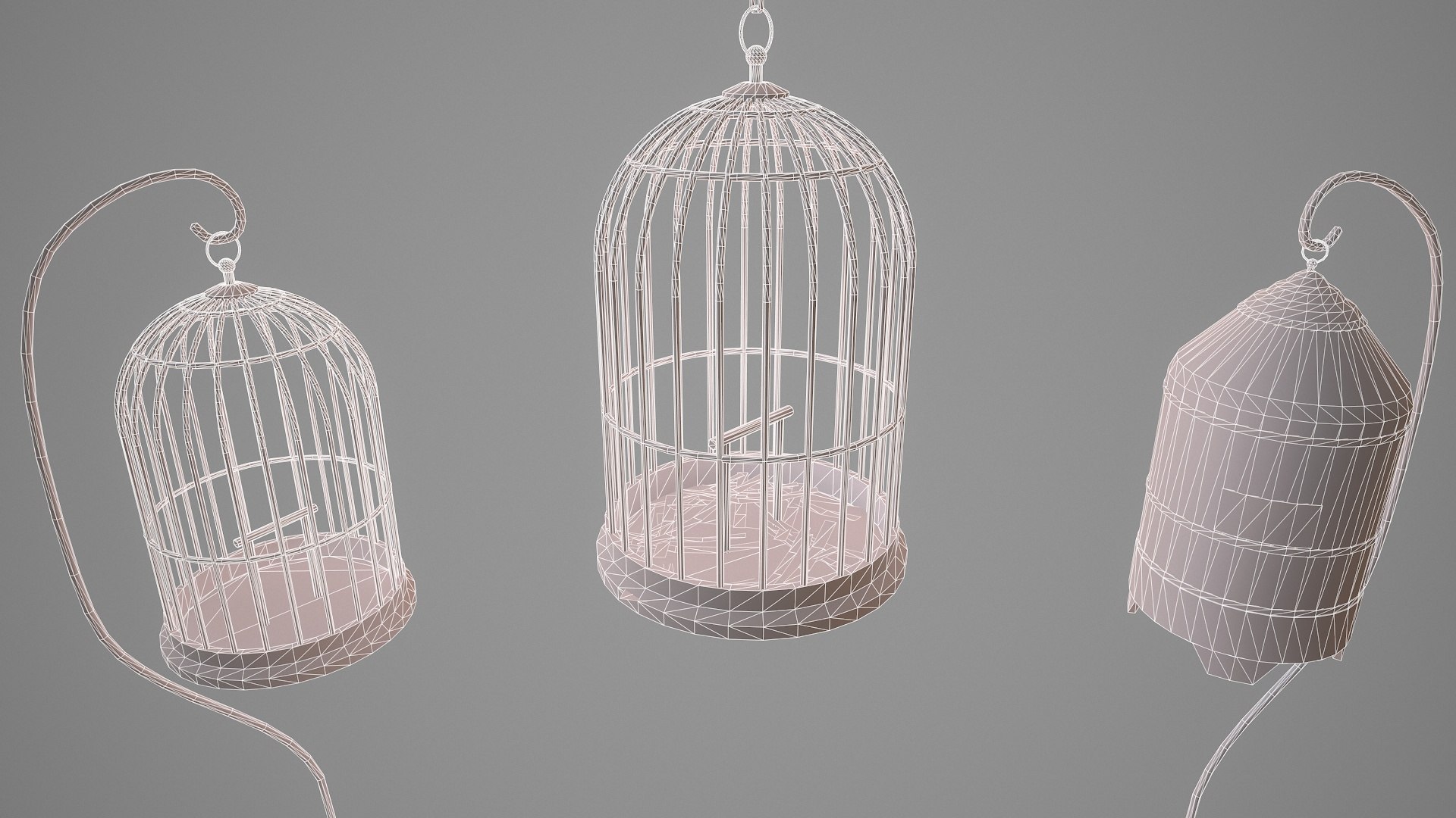 Metal Bird Cage Animated Pbr Low-poly 3D Model - TurboSquid 1720882