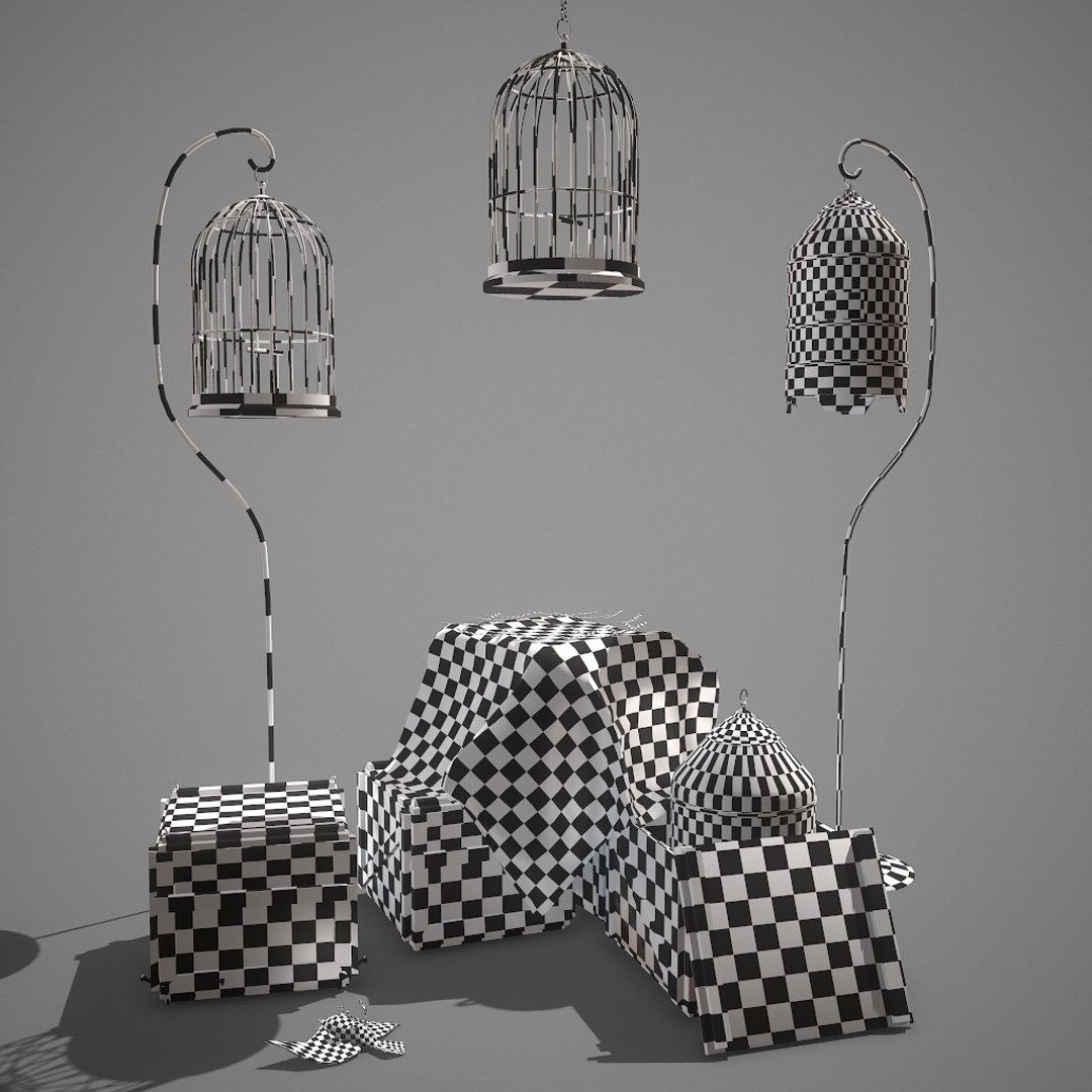 Metal Bird Cage Animated Pbr Low-poly 3D Model - TurboSquid 1720882