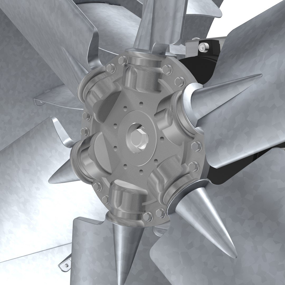 3D Industrial Axial Fan - TurboSquid 1352204