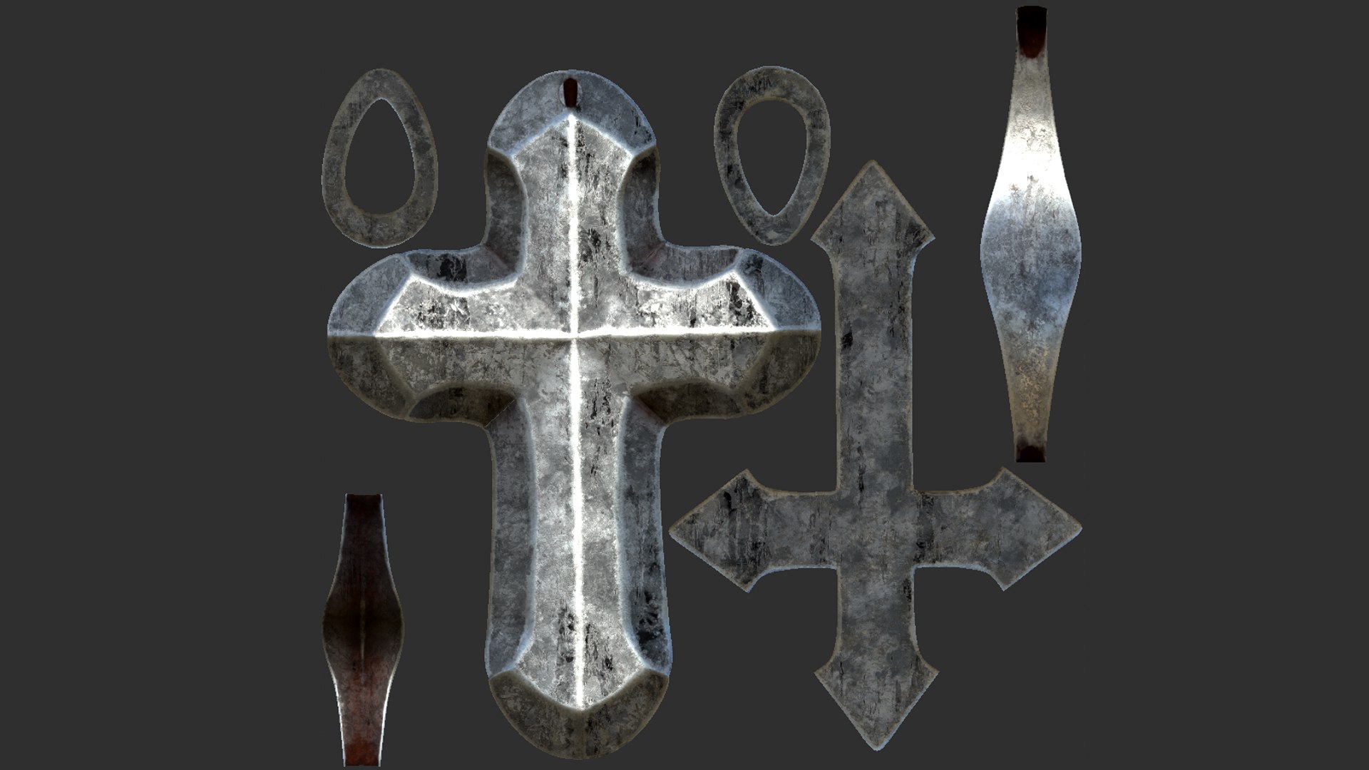 High-Poly Arrow-shaped Cross 3D Model - TurboSquid 2122501