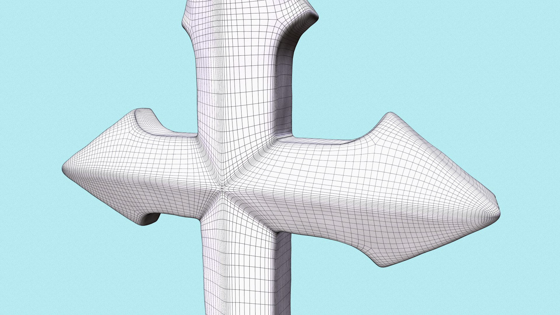 High-Poly Arrow-shaped Cross 3D Model - TurboSquid 2122501