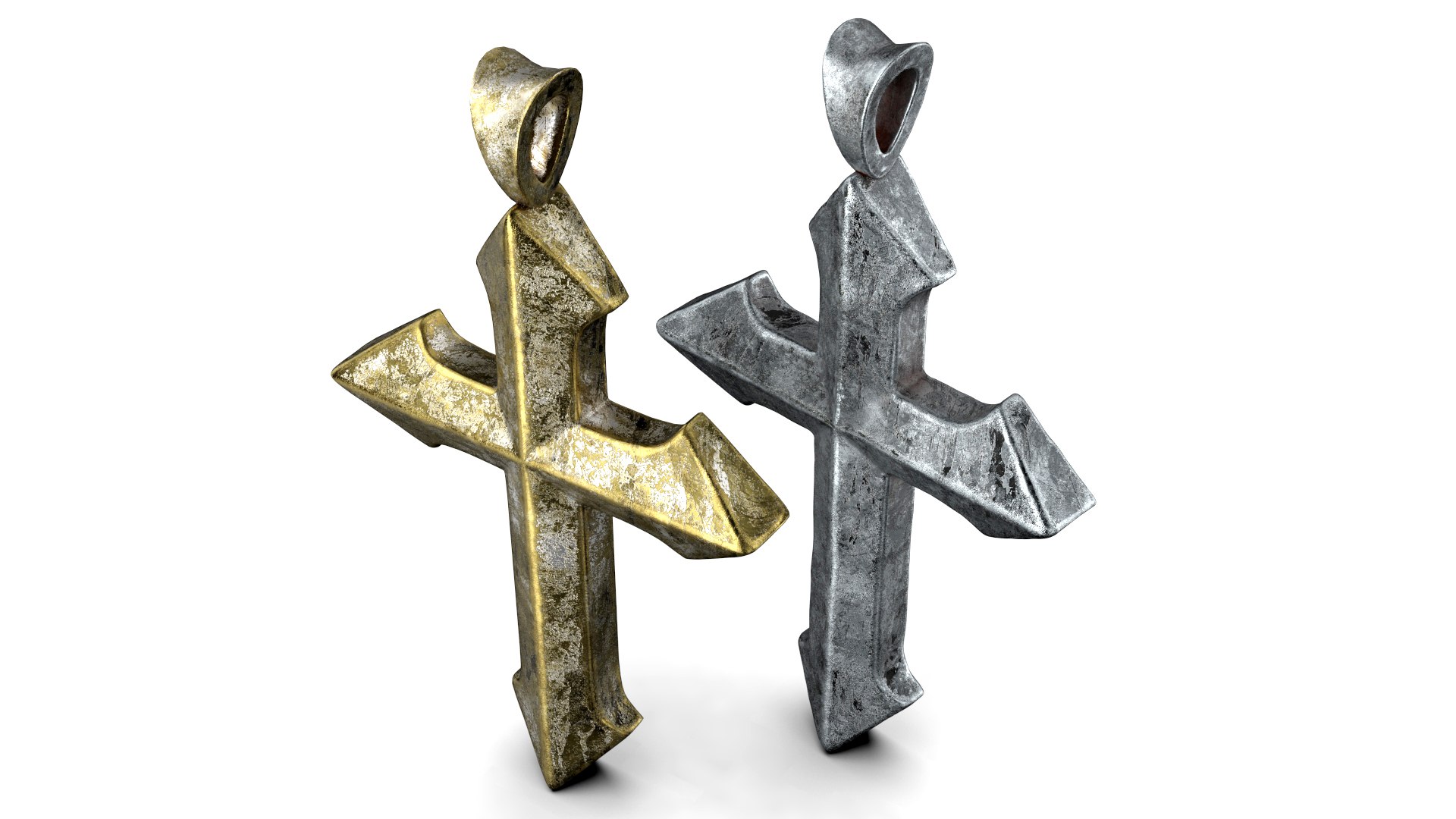High-Poly Arrow-shaped Cross 3D Model - TurboSquid 2122501