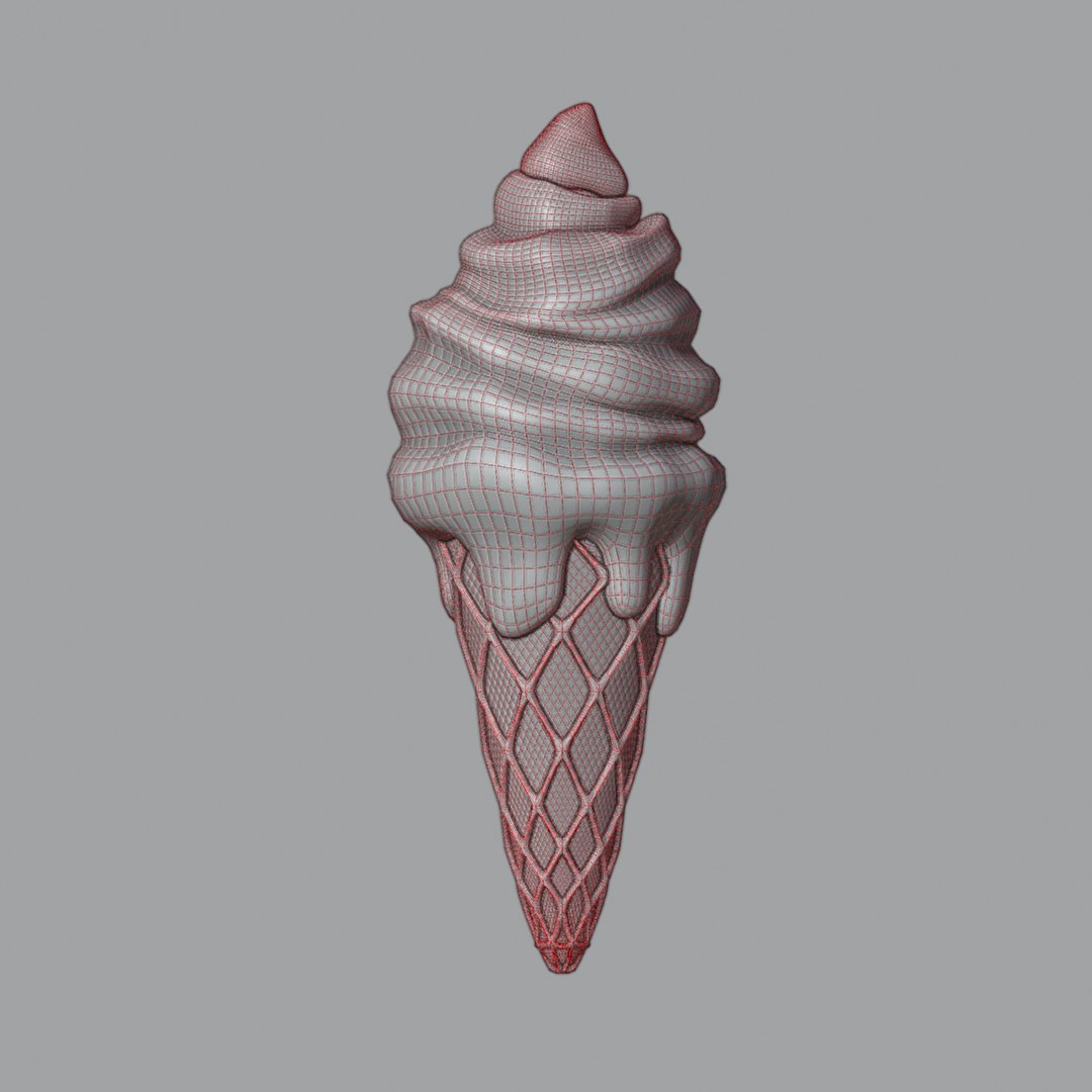 3D Ice Cream Model - TurboSquid 2079251