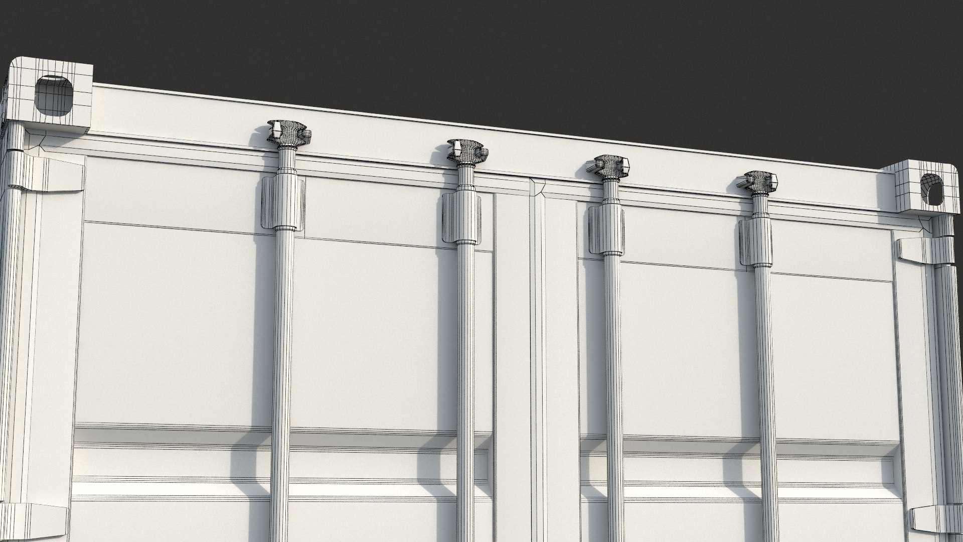 3D Cargo Container Maroon HD Model - TurboSquid 2050657