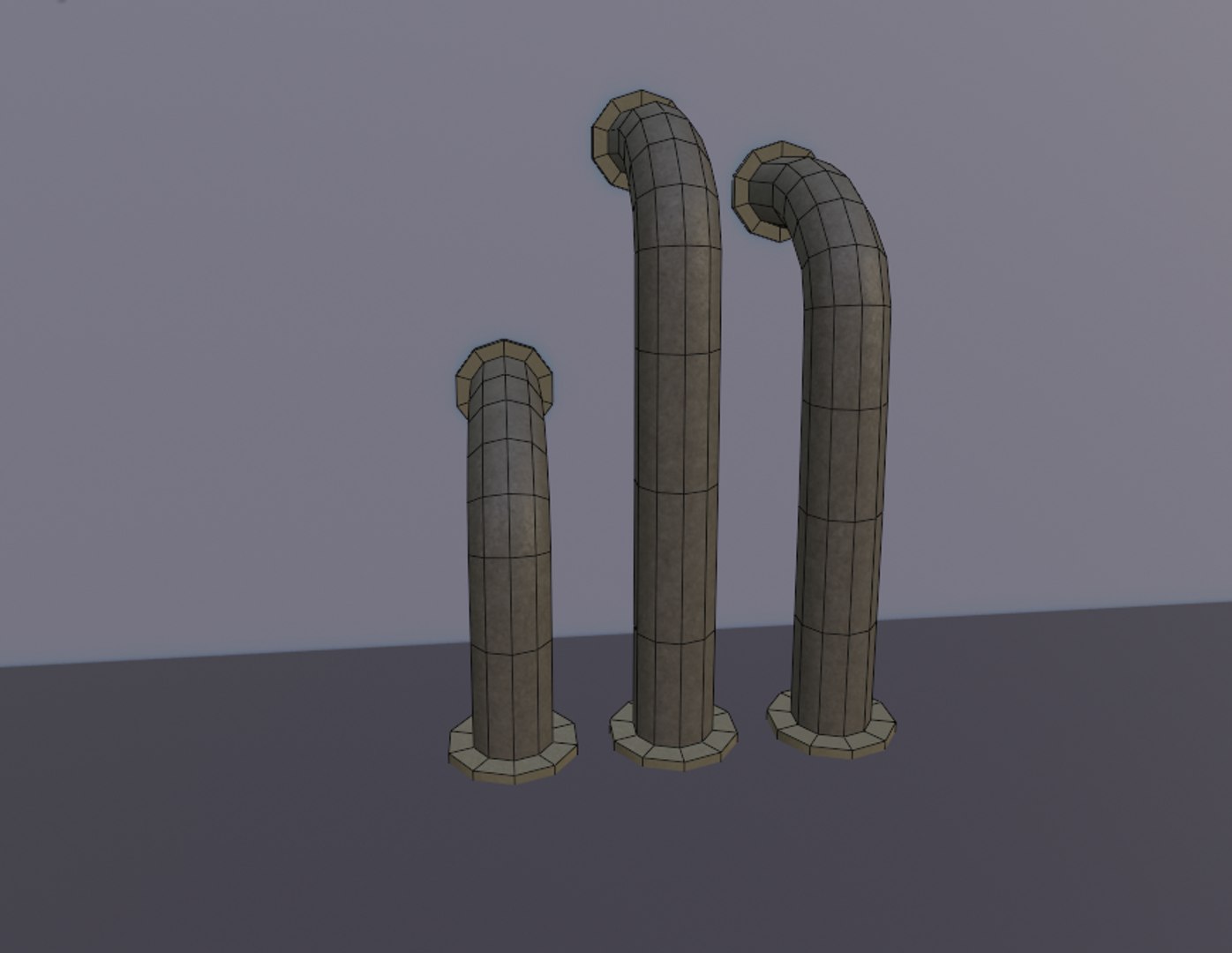 Free Pipe Tube Iron Plastic Low Poly Free Low-poly 3D Model Model ...