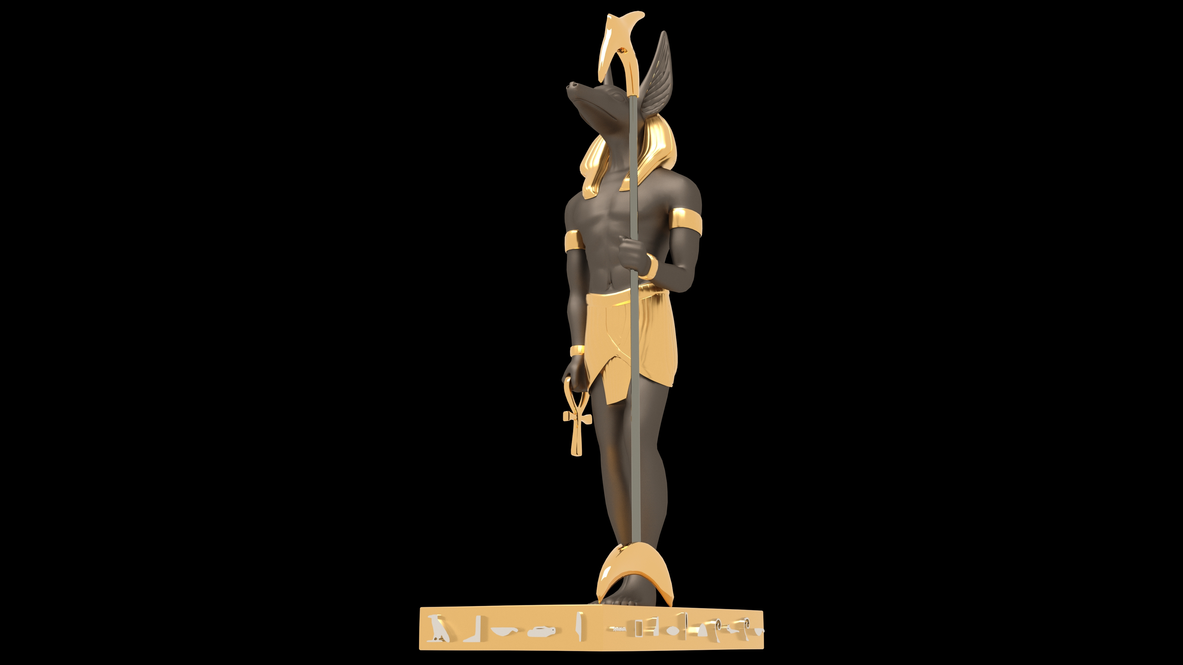 modelo 3d Dios egipcio antiguo Anubis - TurboSquid 1970546
