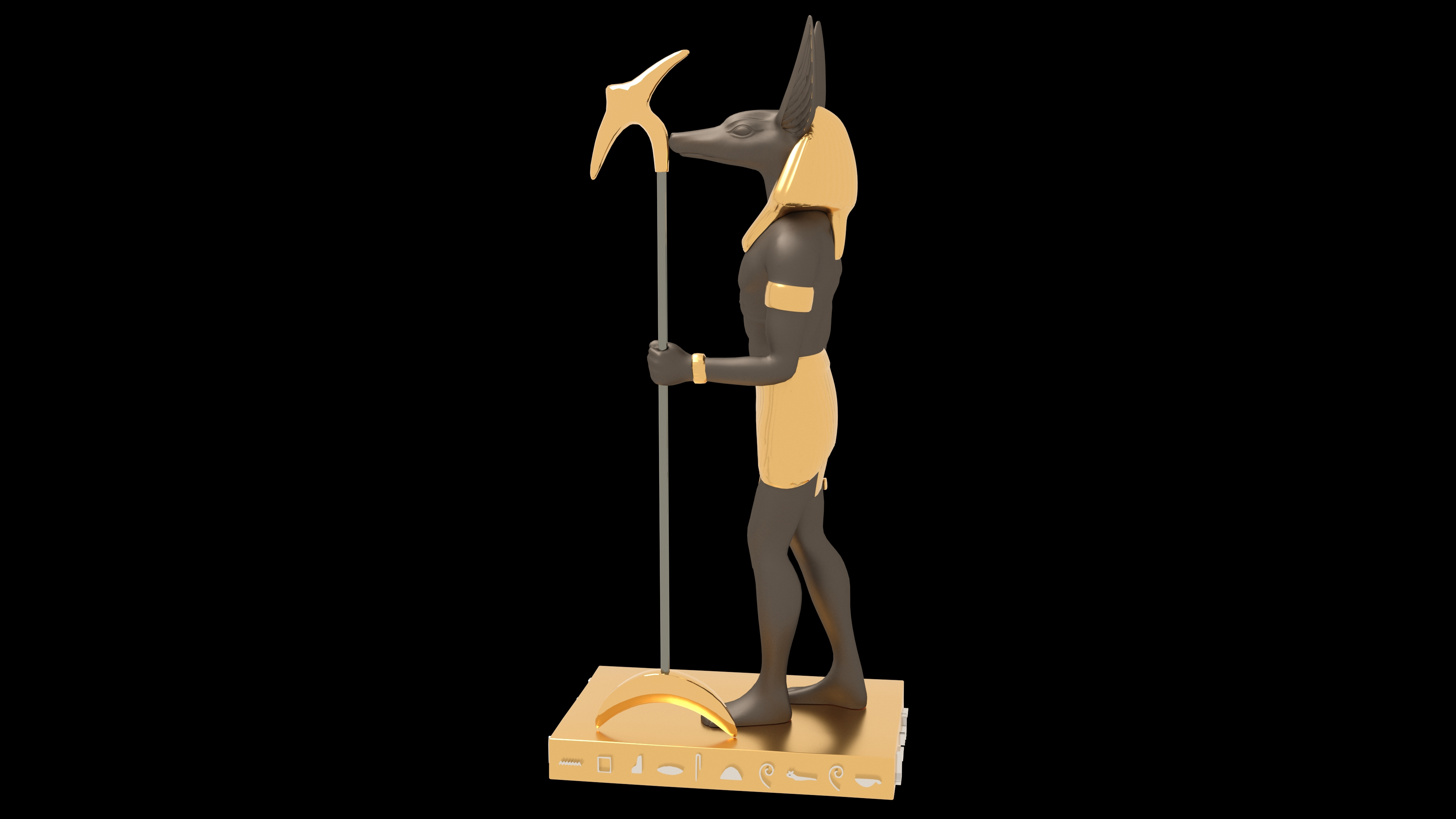 modelo 3d Dios egipcio antiguo Anubis - TurboSquid 1970546