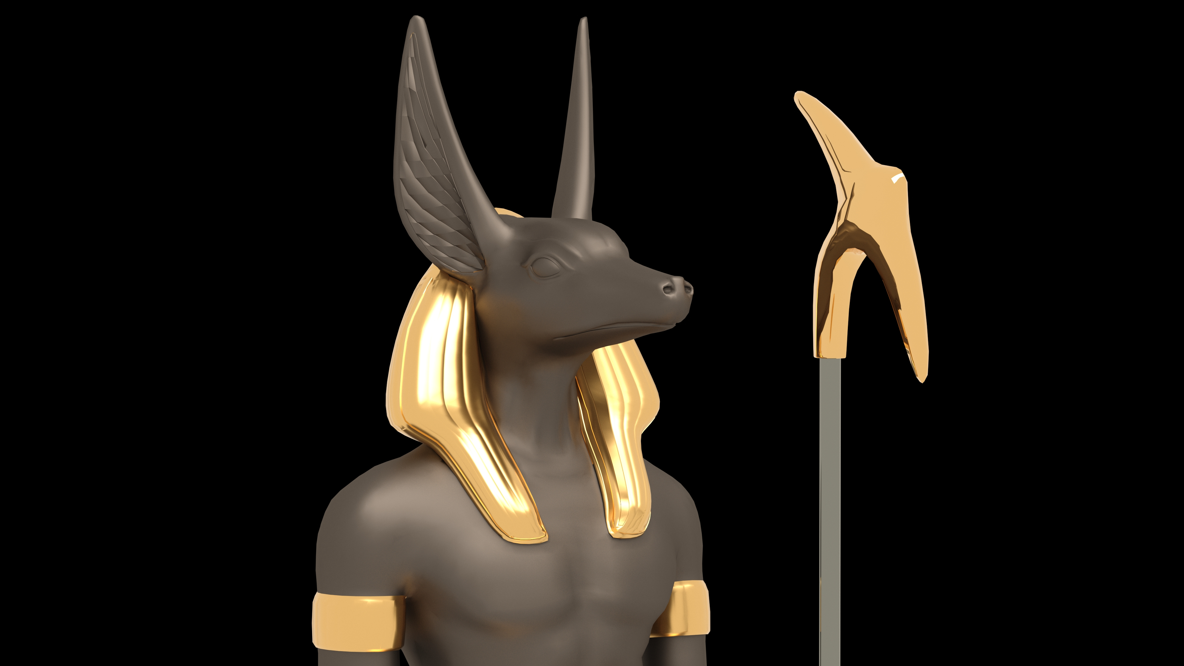 modelo 3d Dios egipcio antiguo Anubis - TurboSquid 1970546