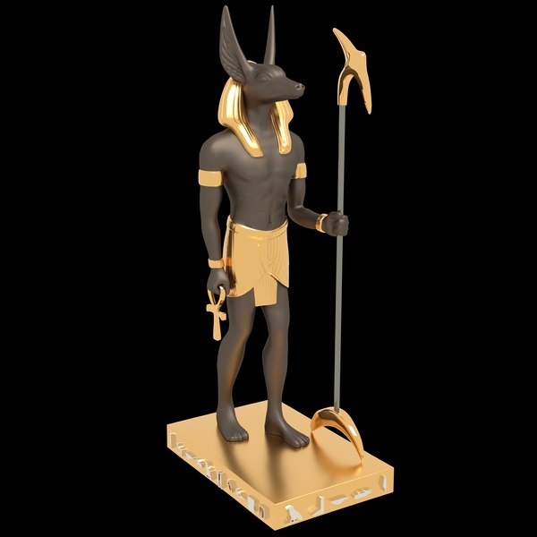 Antigo Deus Egipcio Anubis Statue Bust Anubis Egyptian God