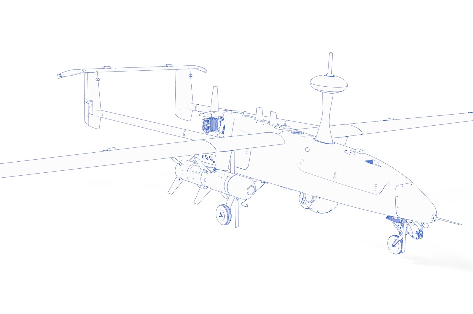UAV military aircraft drone model - TurboSquid 2067030