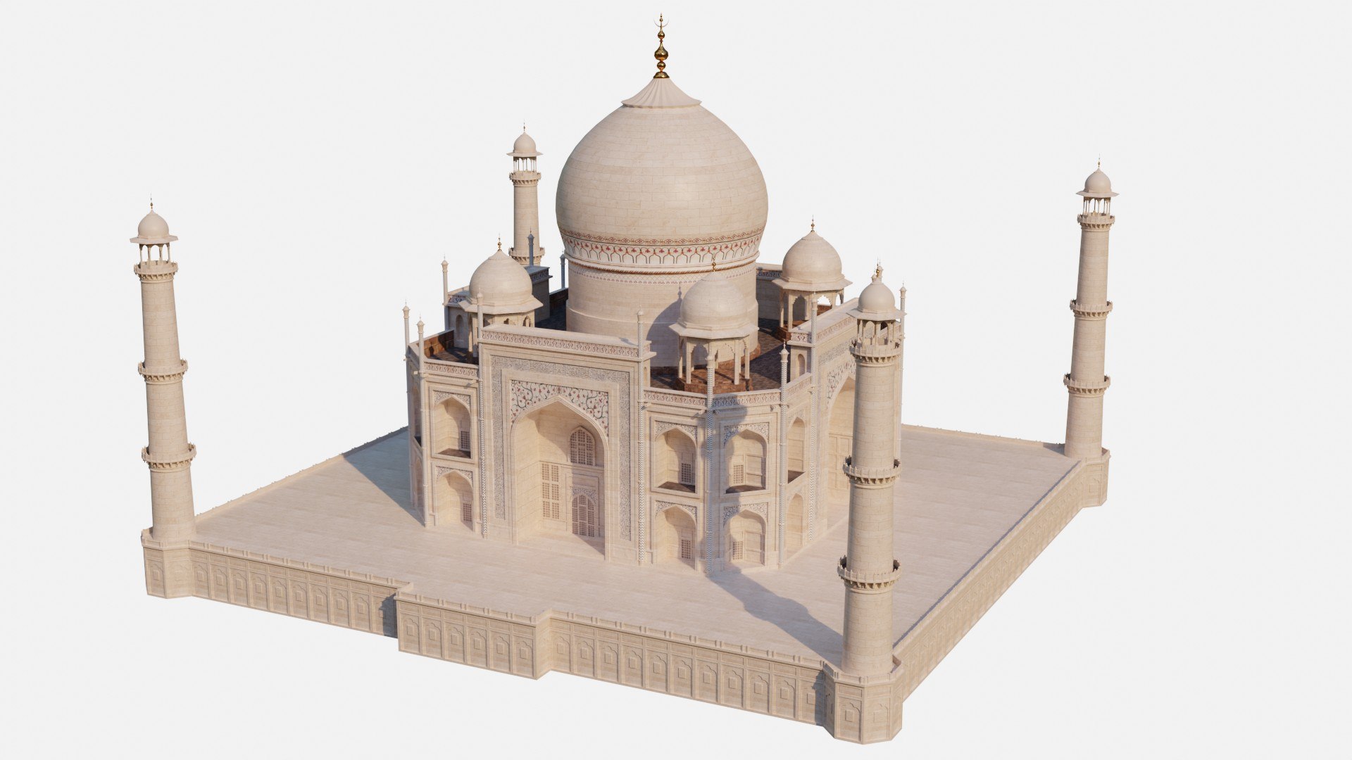 3D Taj Mahal Model - TurboSquid 1891055