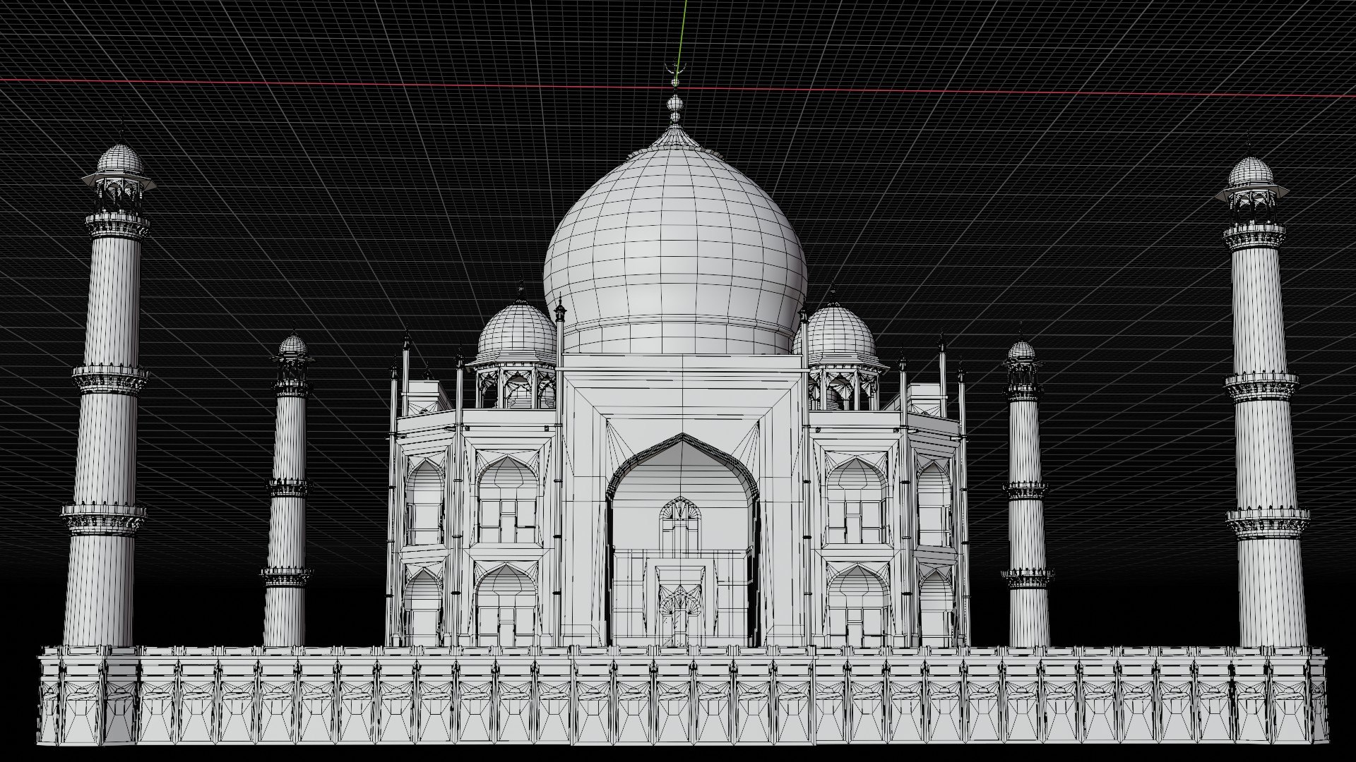 3D Taj Mahal Model - TurboSquid 1891055