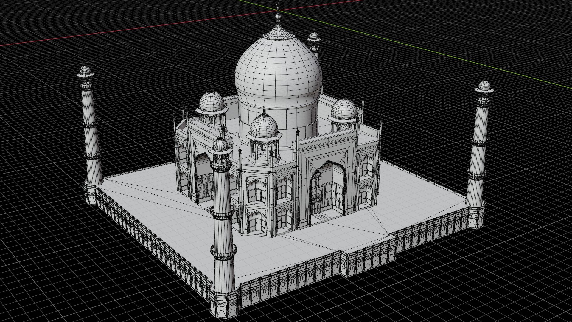 3D Taj Mahal Model - TurboSquid 1891055