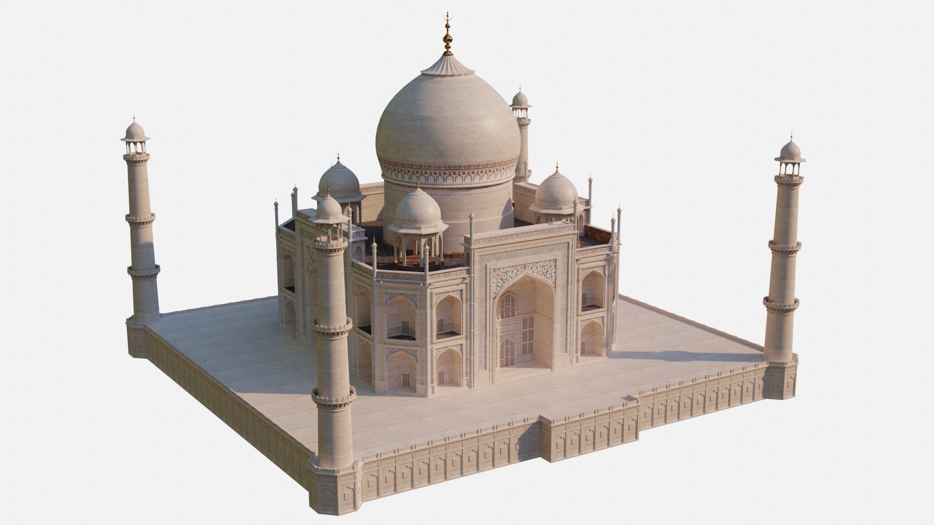 3D Taj Mahal Model - TurboSquid 1891055