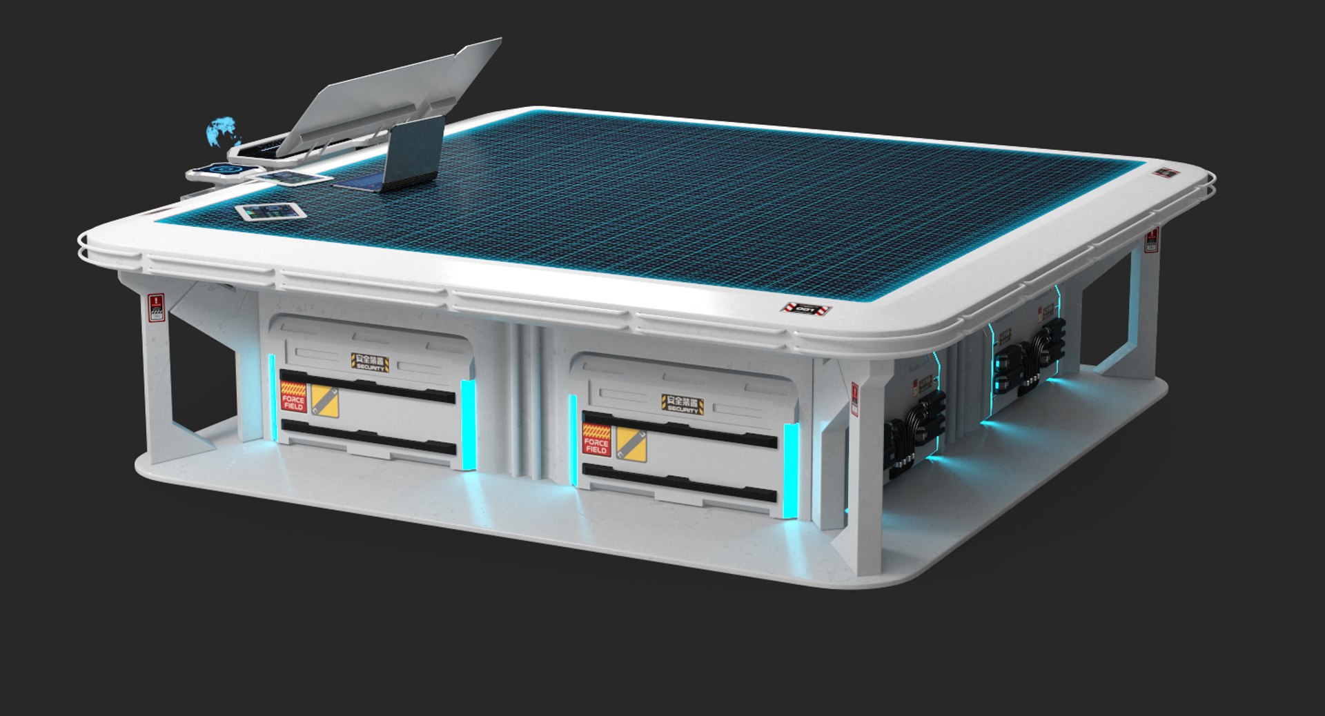 Sci-fi Hologram Table Control Panel 3D - TurboSquid 1419745