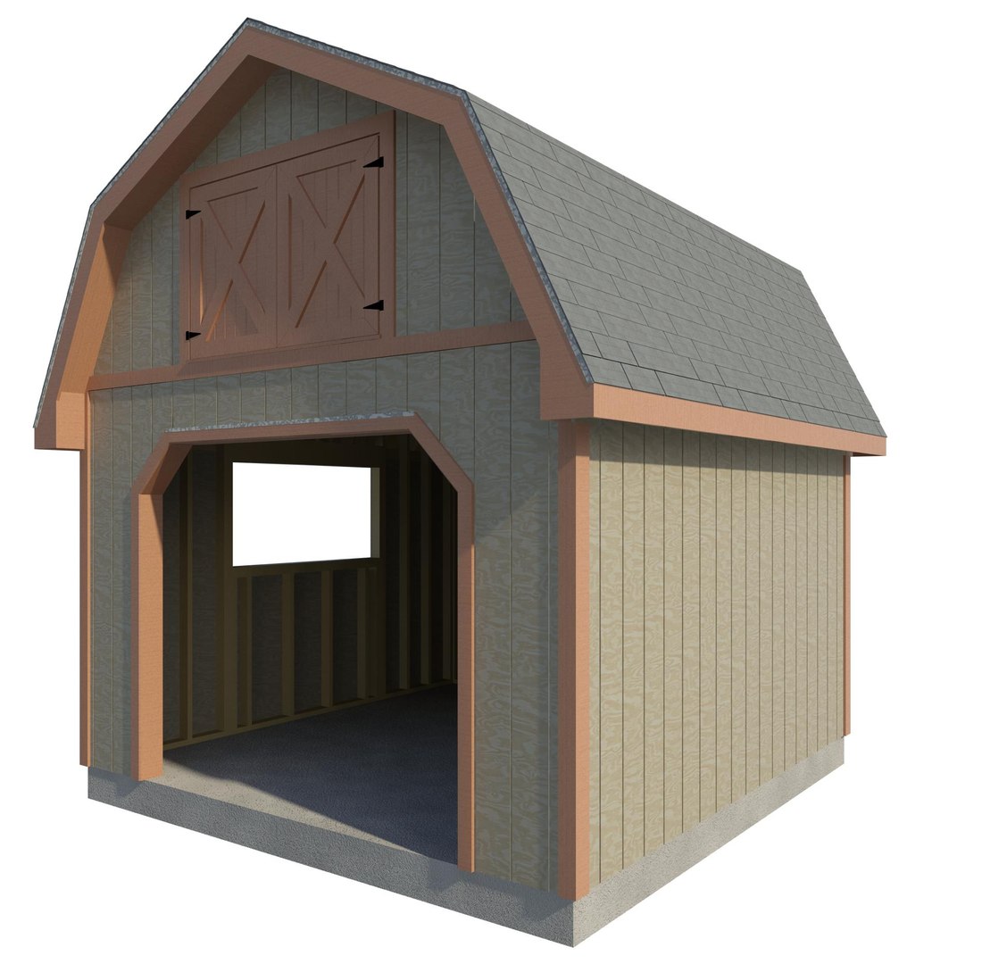 3d Garage Cars Storage Model