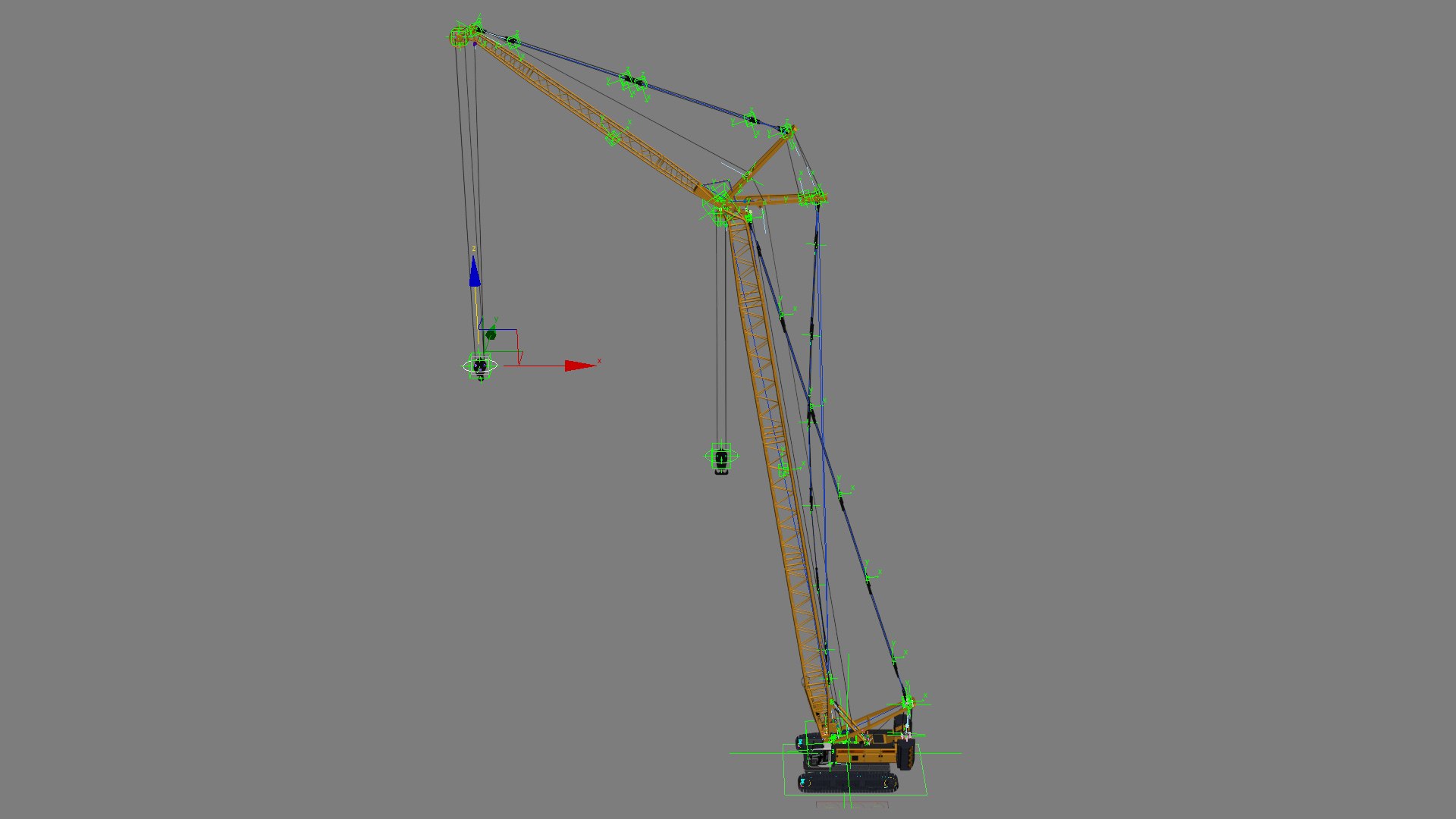 LIEBHERR LR1160 Rigged Crawler Crane 3D - TurboSquid 1989042