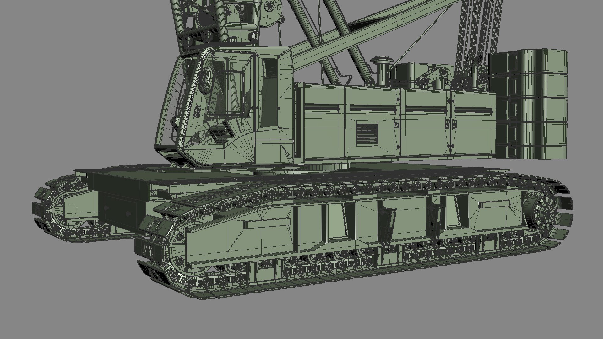 LIEBHERR LR1160 Rigged Crawler Crane 3D - TurboSquid 1989042