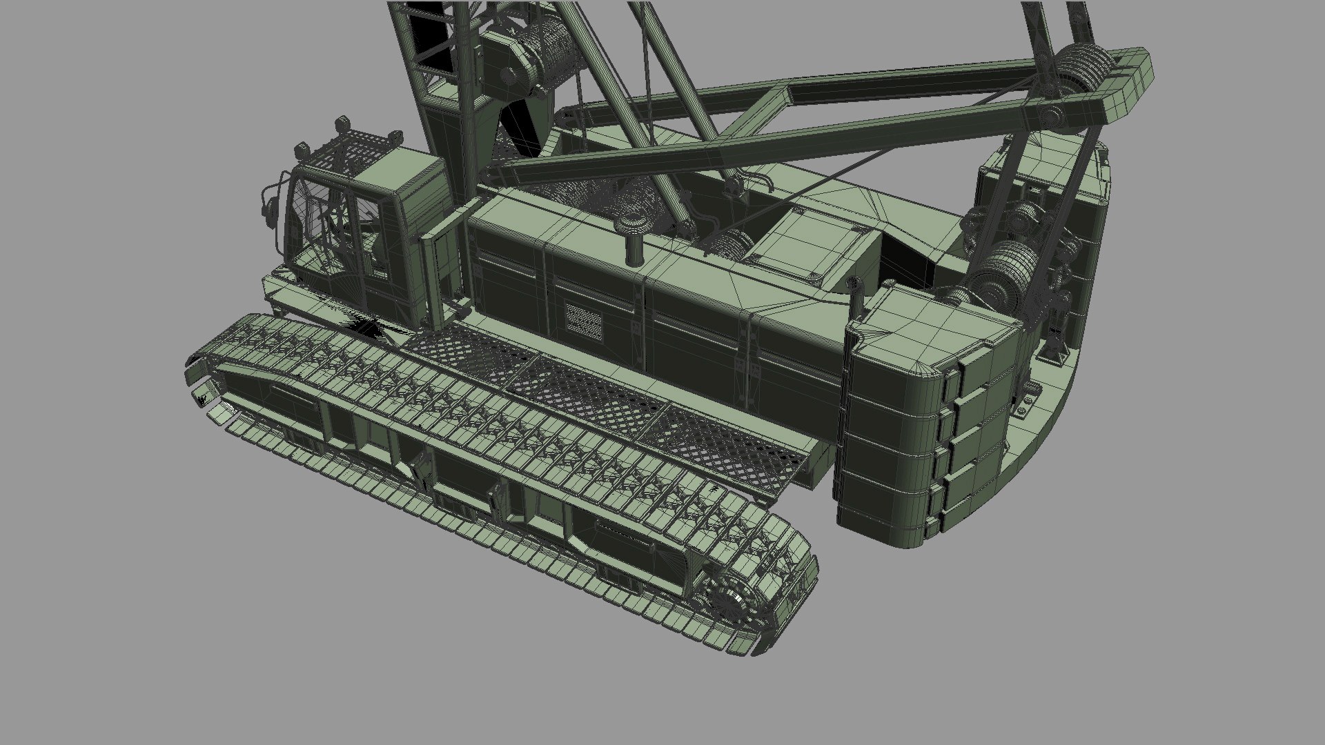 LIEBHERR LR1160 Rigged Crawler Crane 3D - TurboSquid 1989042