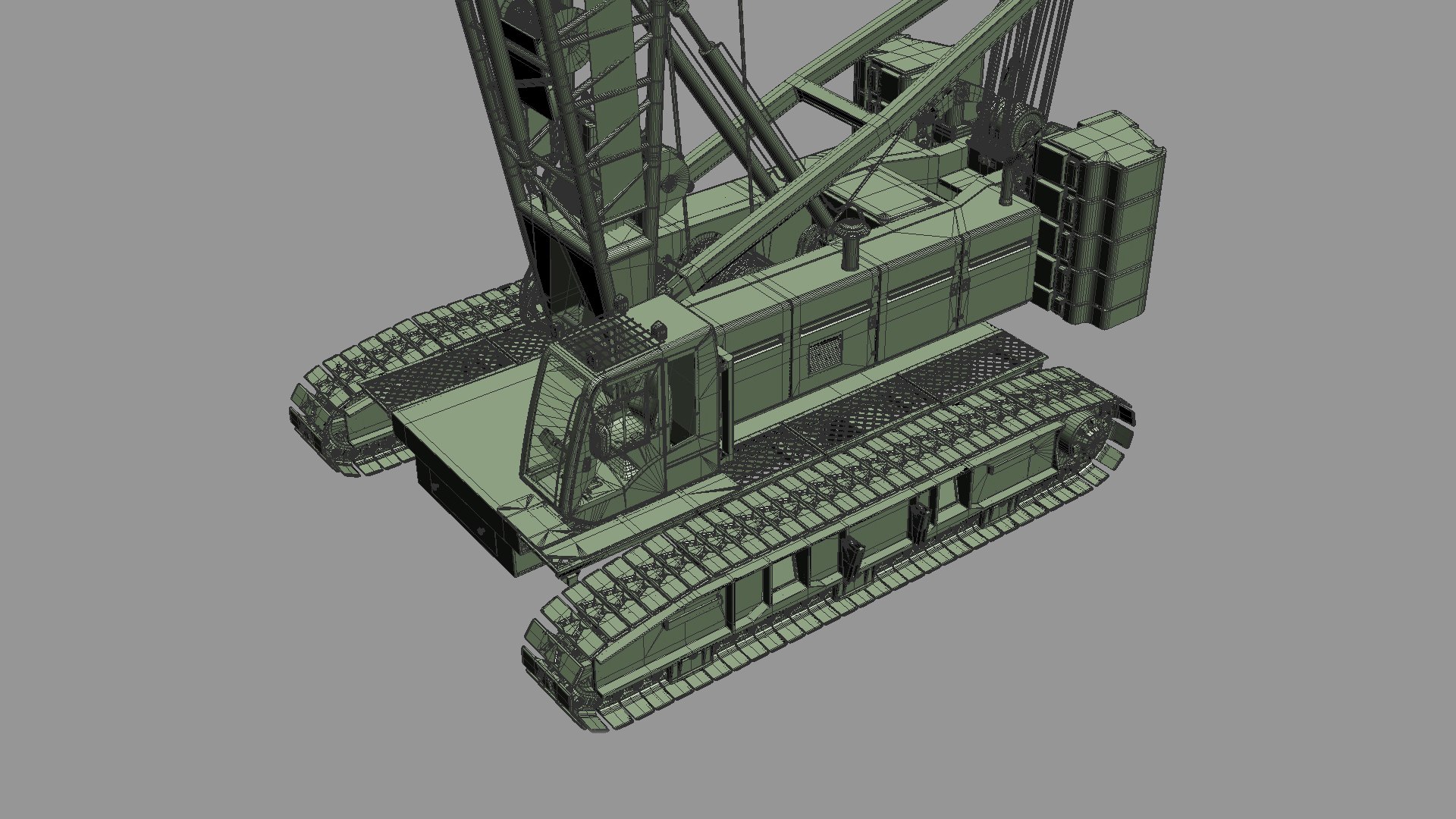 LIEBHERR LR1160 Rigged Crawler Crane 3D - TurboSquid 1989042