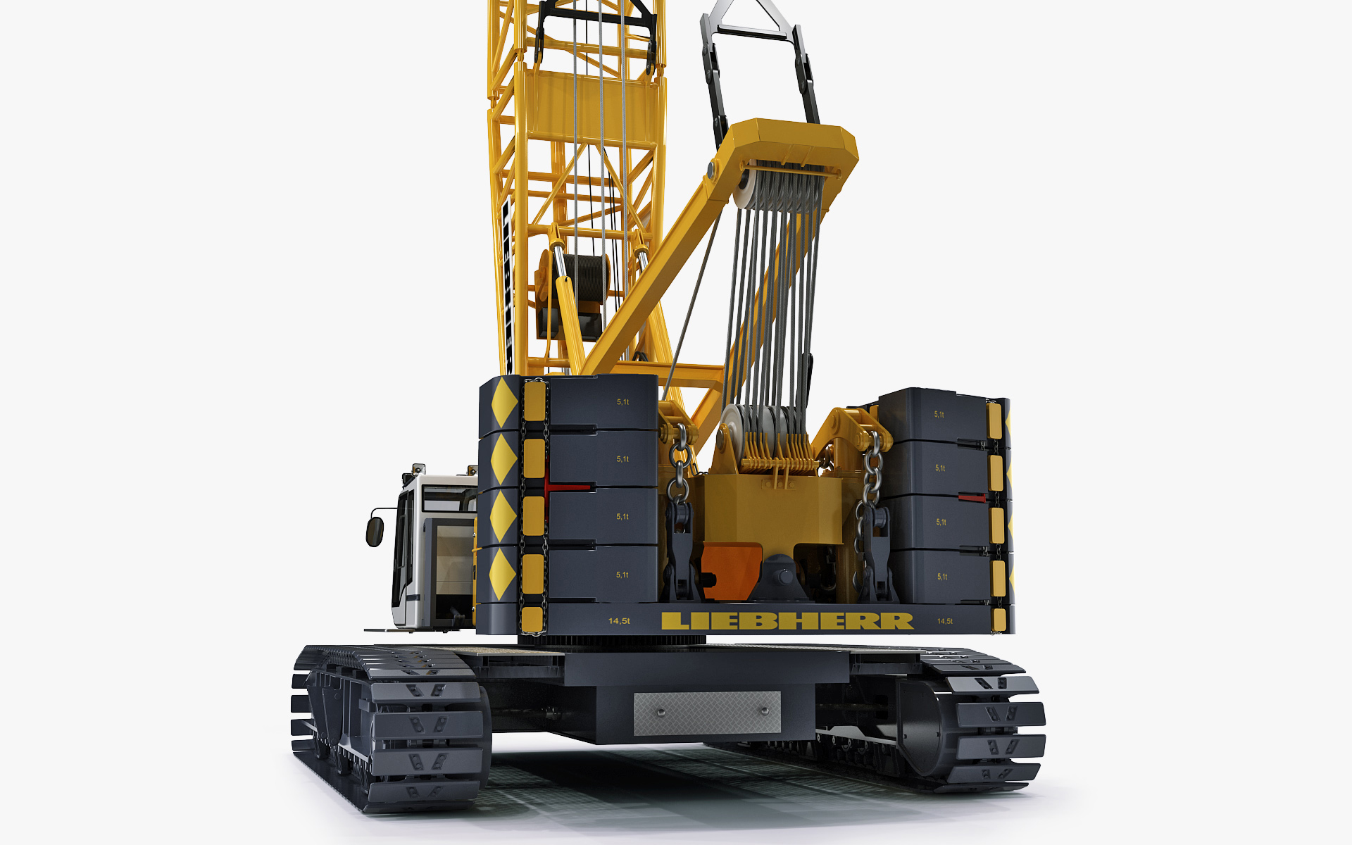 LIEBHERR LR1160 Rigged Crawler Crane 3D - TurboSquid 1989042