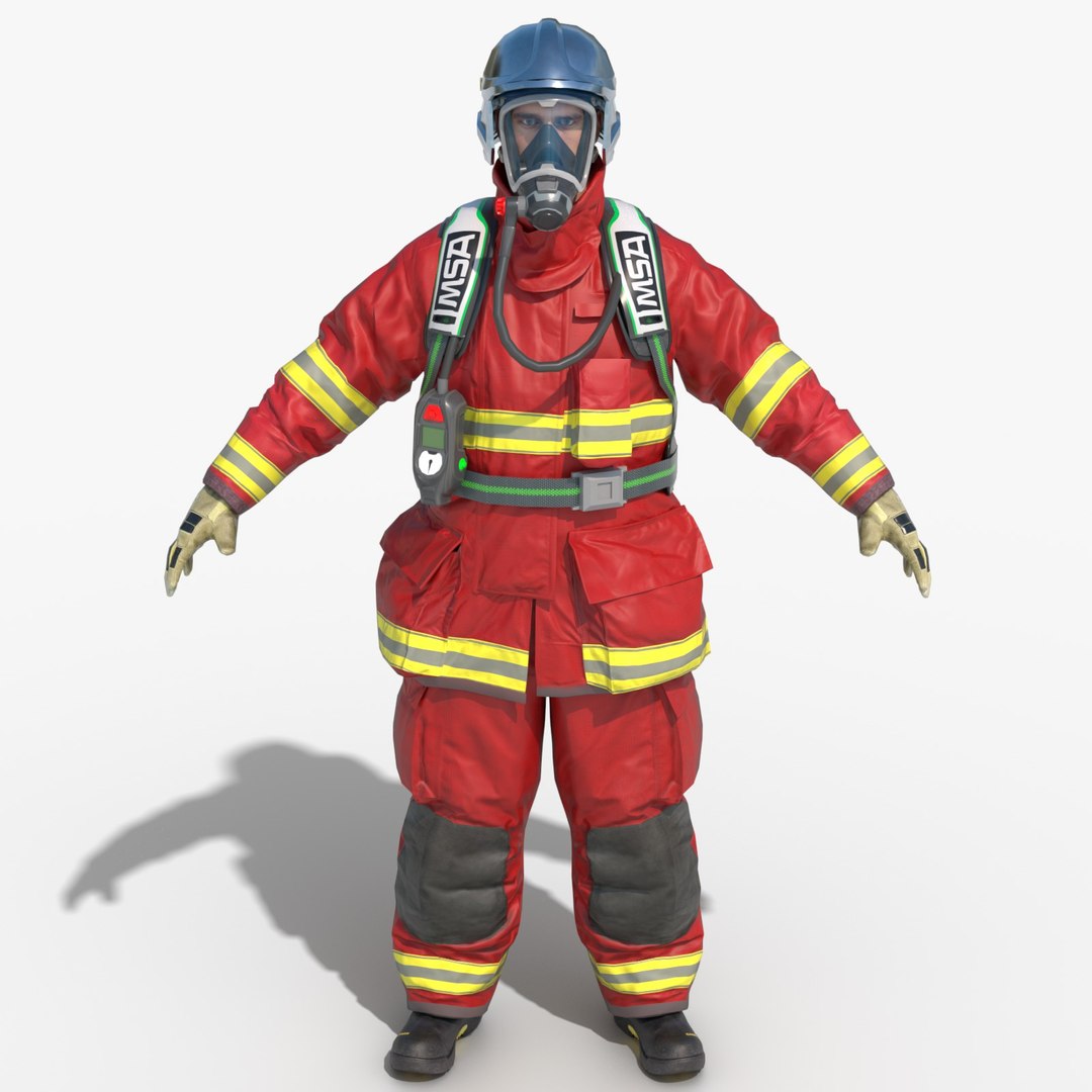 3D Fireman Extreme France - TurboSquid 1488326