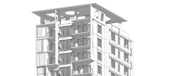 modelo 3d Edificio de apartamentos en Revit - TurboSquid 2167901
