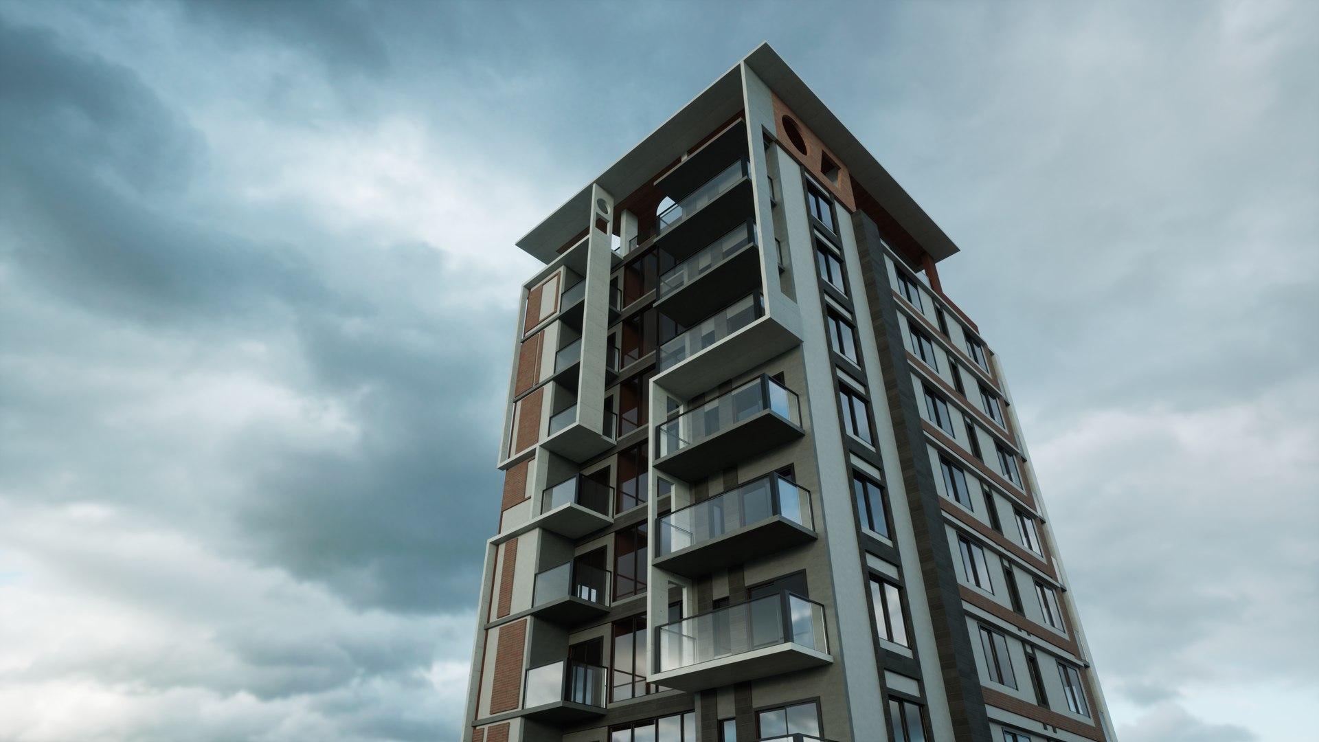 Apartment Building In Revit Model - TurboSquid 2167901