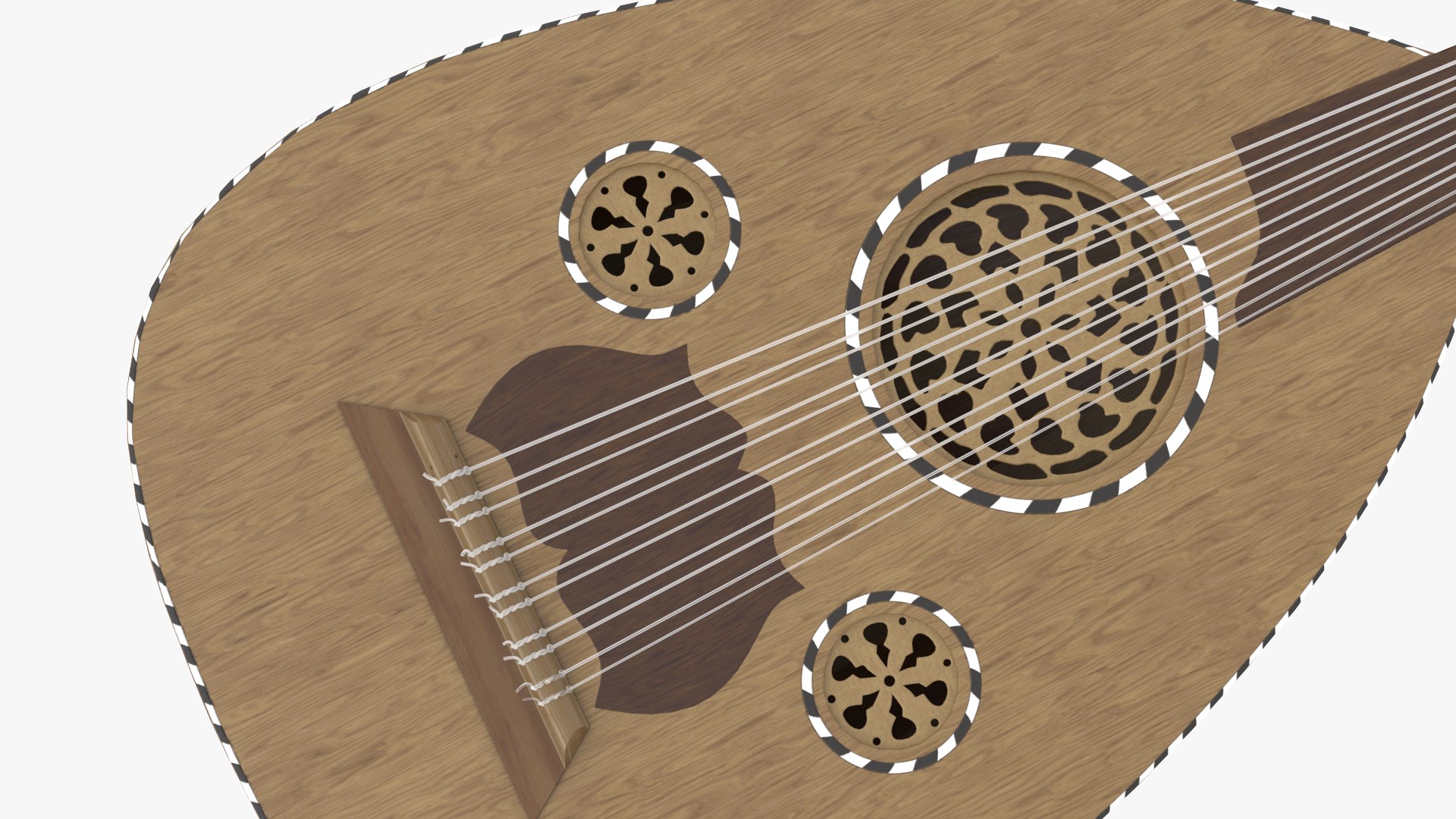 3D Traditional Arabic Oud Model - TurboSquid 2234334