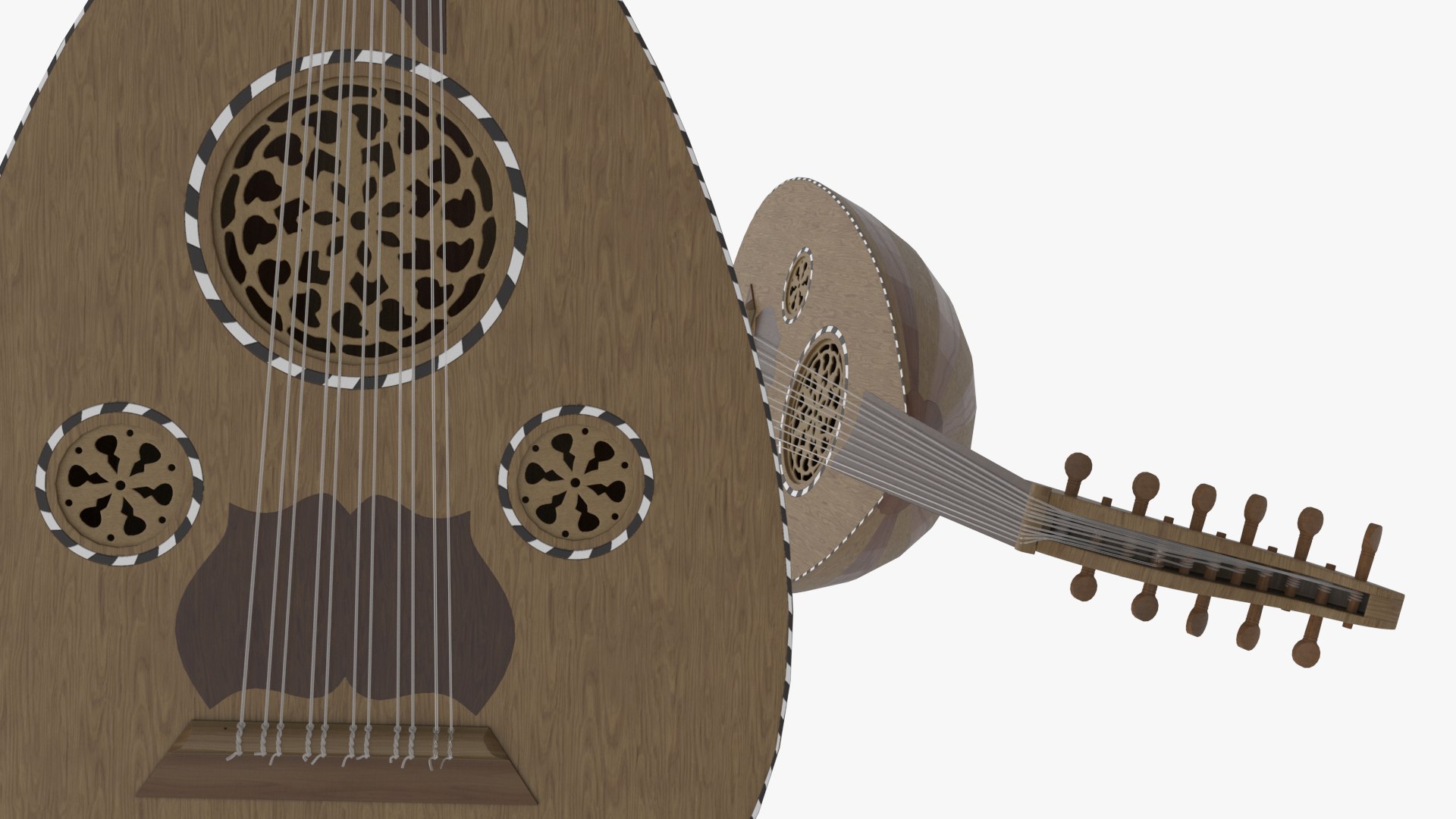 3D Traditional Arabic Oud Model - TurboSquid 2234334