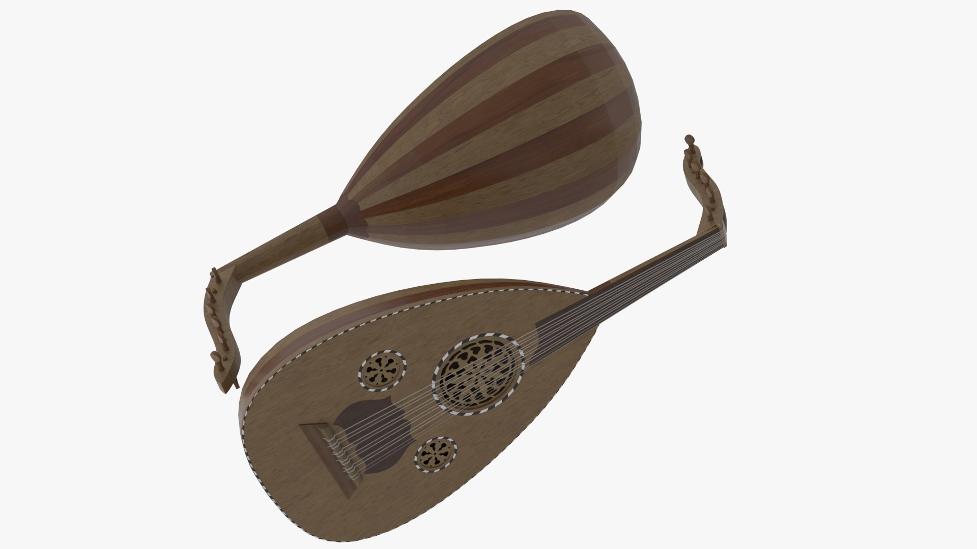 3D Traditional Arabic Oud Model - TurboSquid 2234334