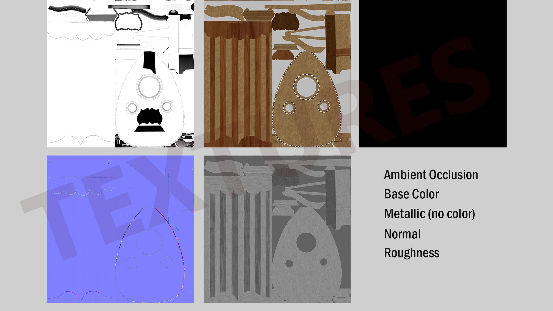 3D Traditional Arabic Oud Model - TurboSquid 2234334