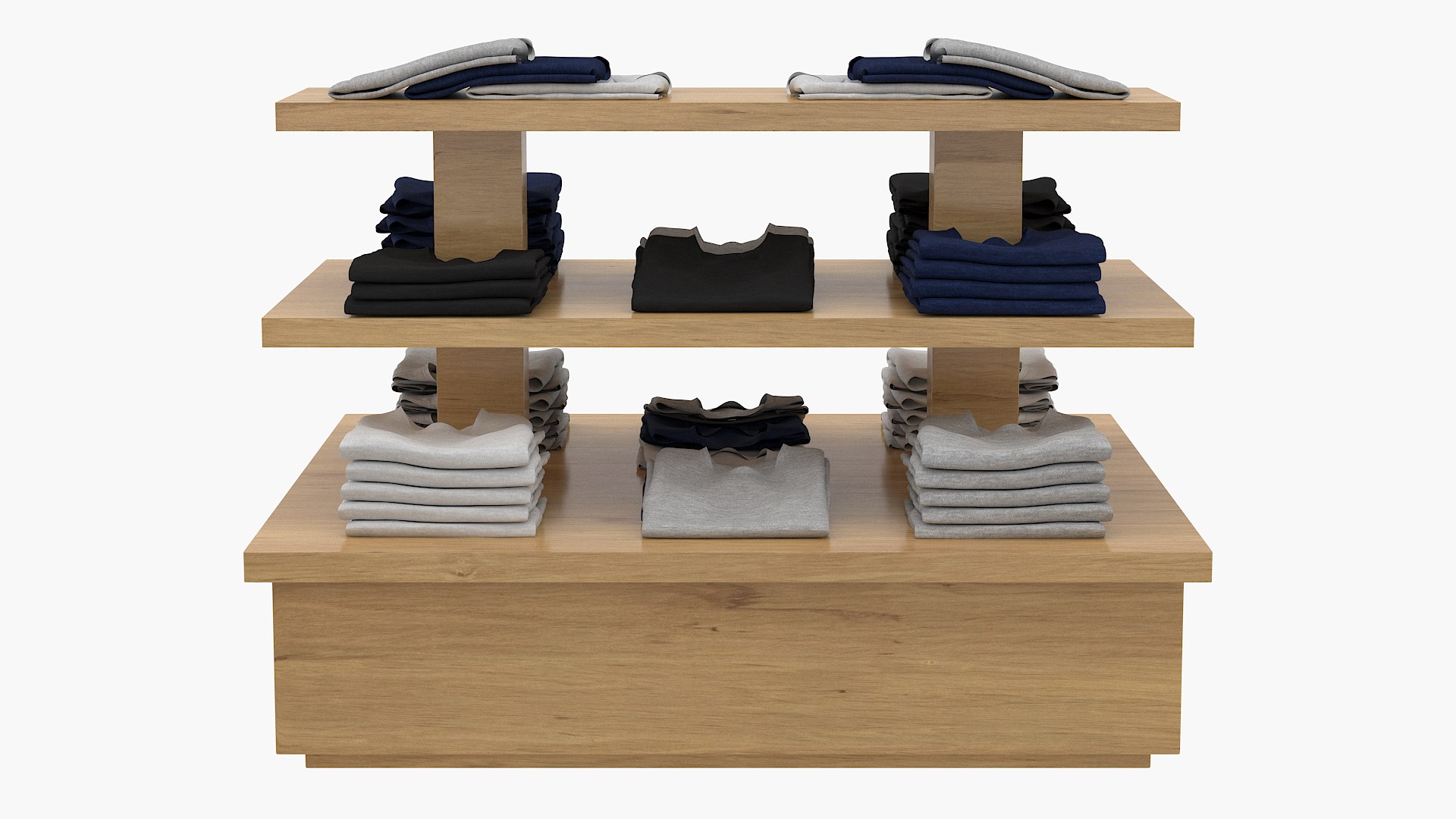 3D T-Shirt Pyramid Display 2 - TurboSquid 1982670