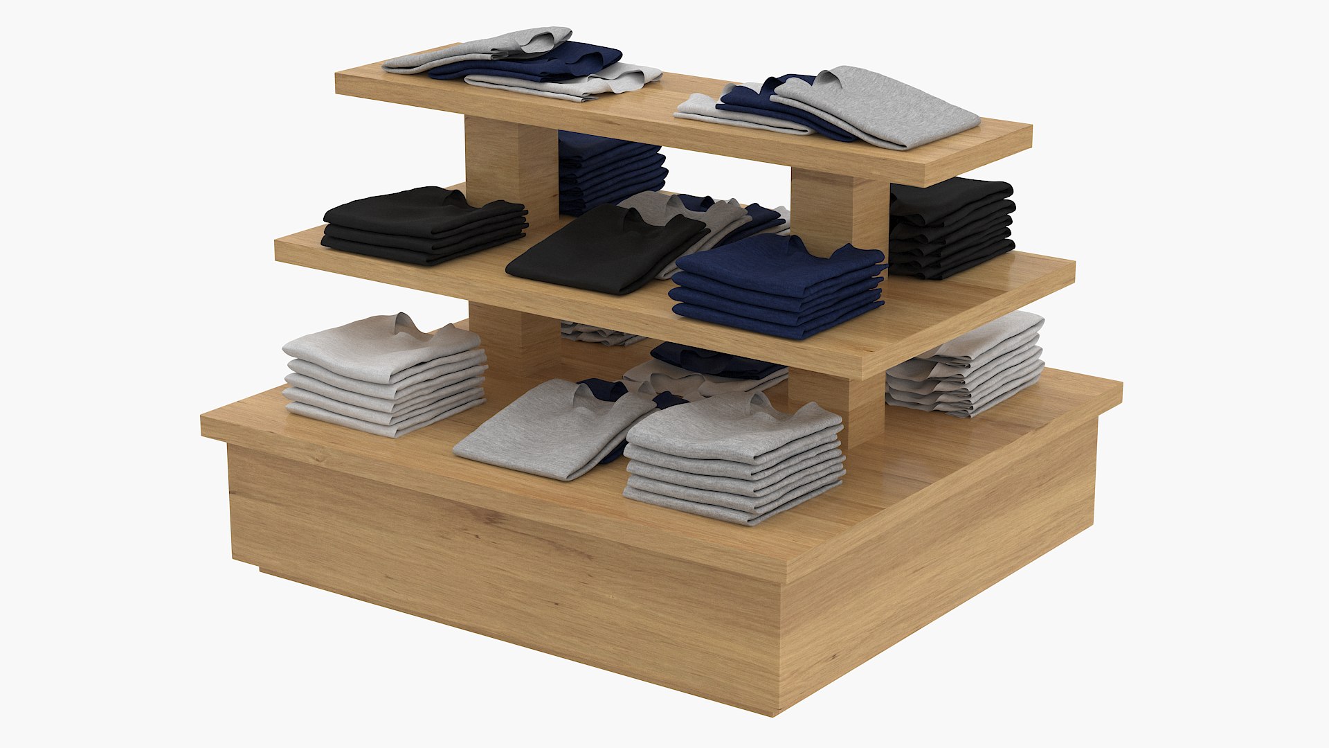 3D T-Shirt Pyramid Display 2 - TurboSquid 1982670