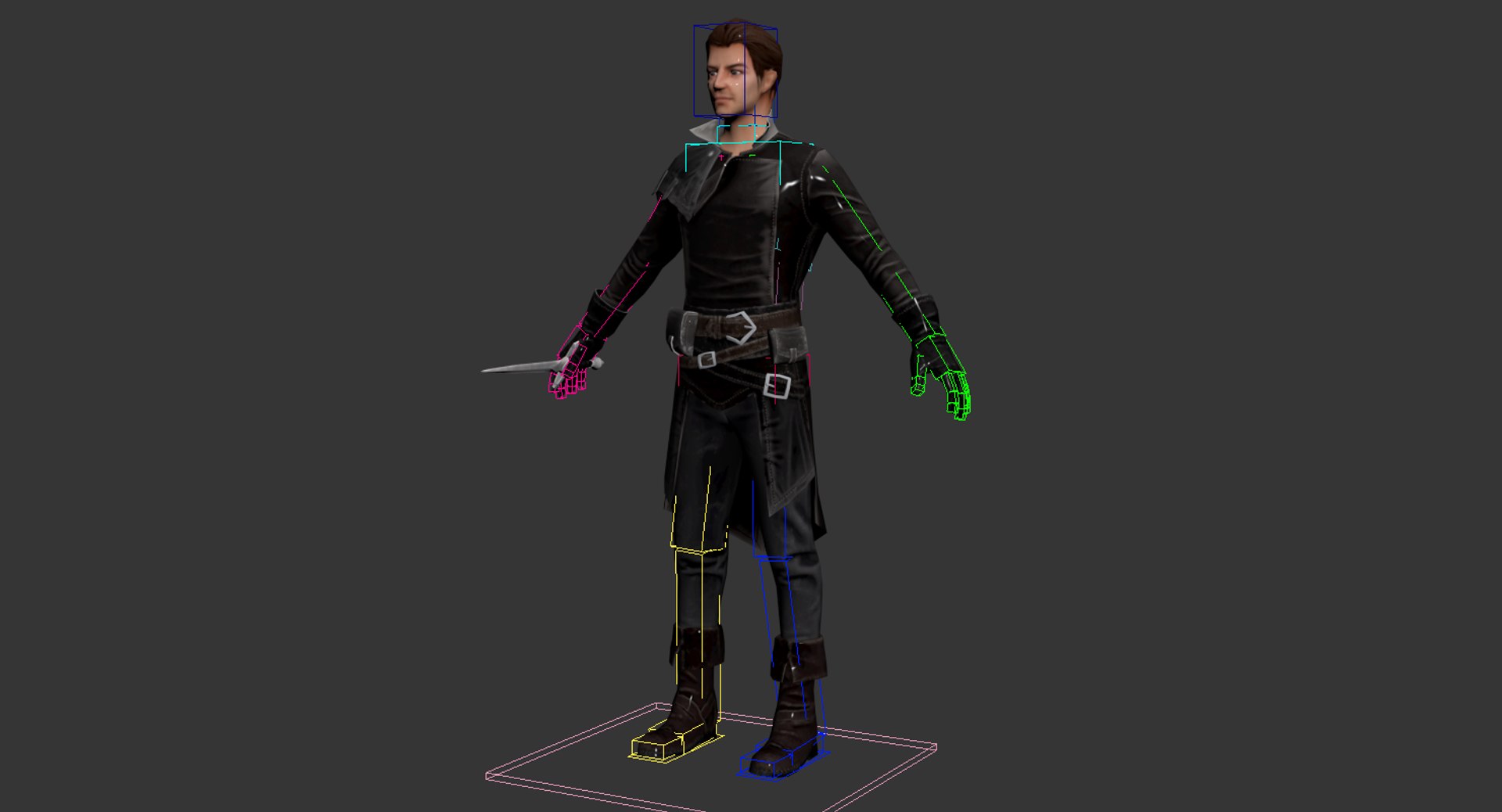 3D Model Real-time Rigged Hero Rogue - TurboSquid 1289774