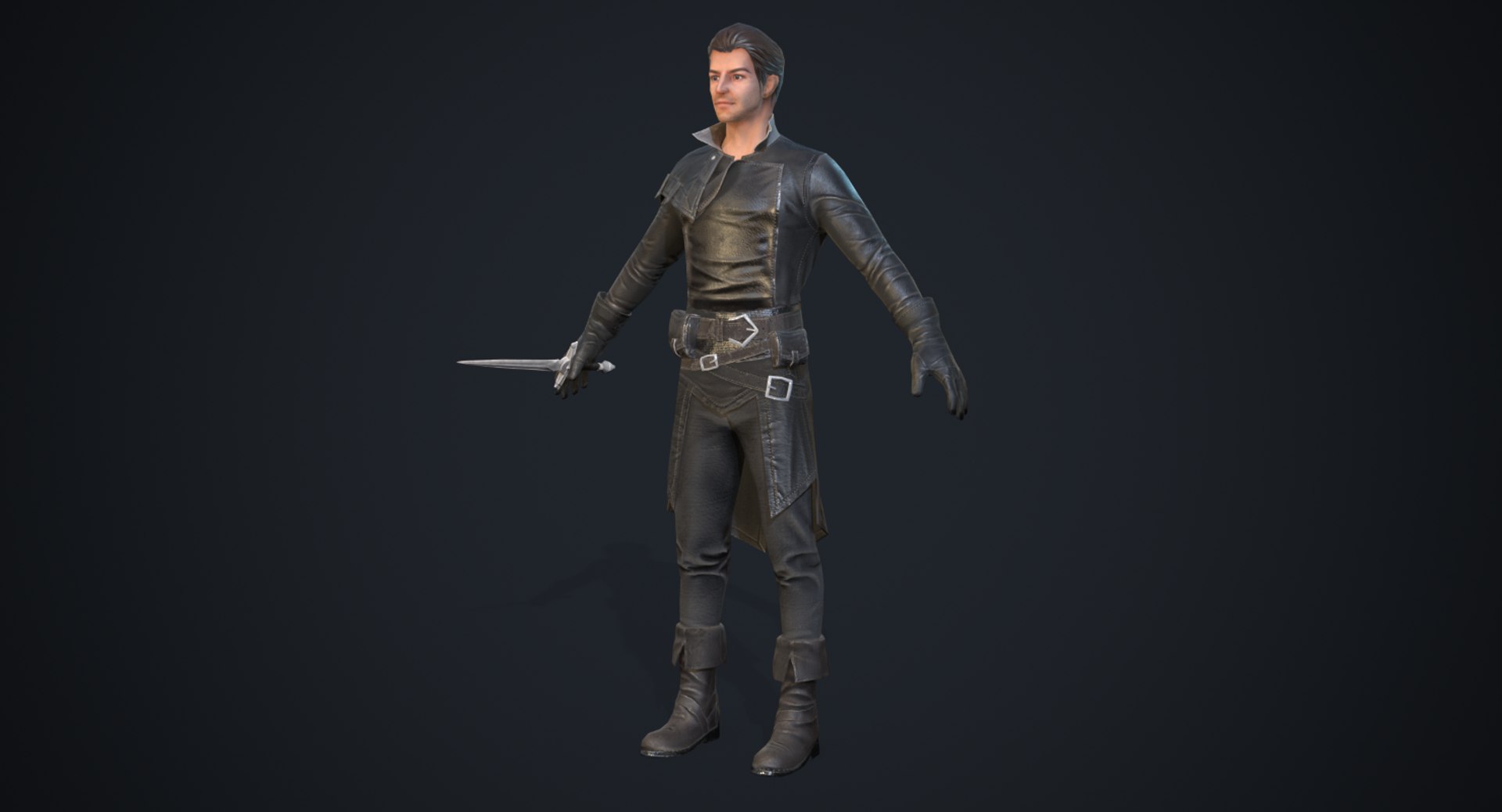 3D Model Real-time Rigged Hero Rogue - TurboSquid 1289774