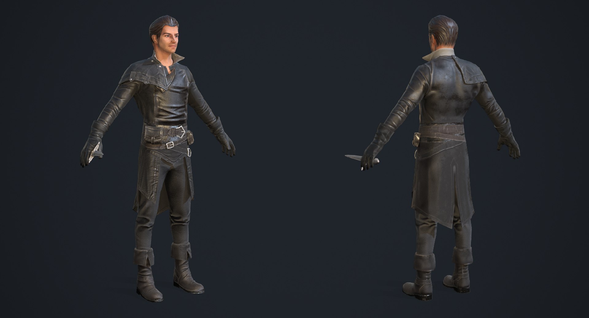 3D Model Real-time Rigged Hero Rogue - TurboSquid 1289774