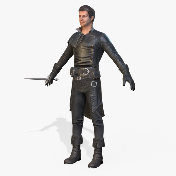 3D model real-time rigged hero rogue - TurboSquid 1289774