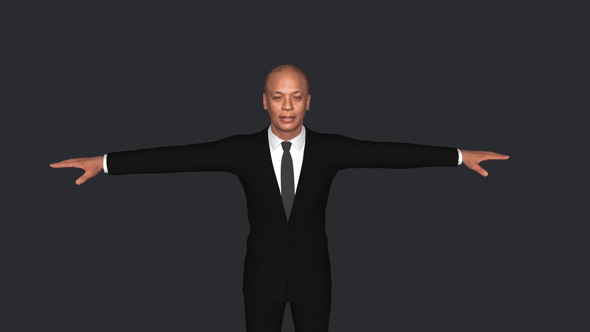 3D Dr Dre Hyper Realistic Full Body Fully Rigged Character - TurboSquid ...