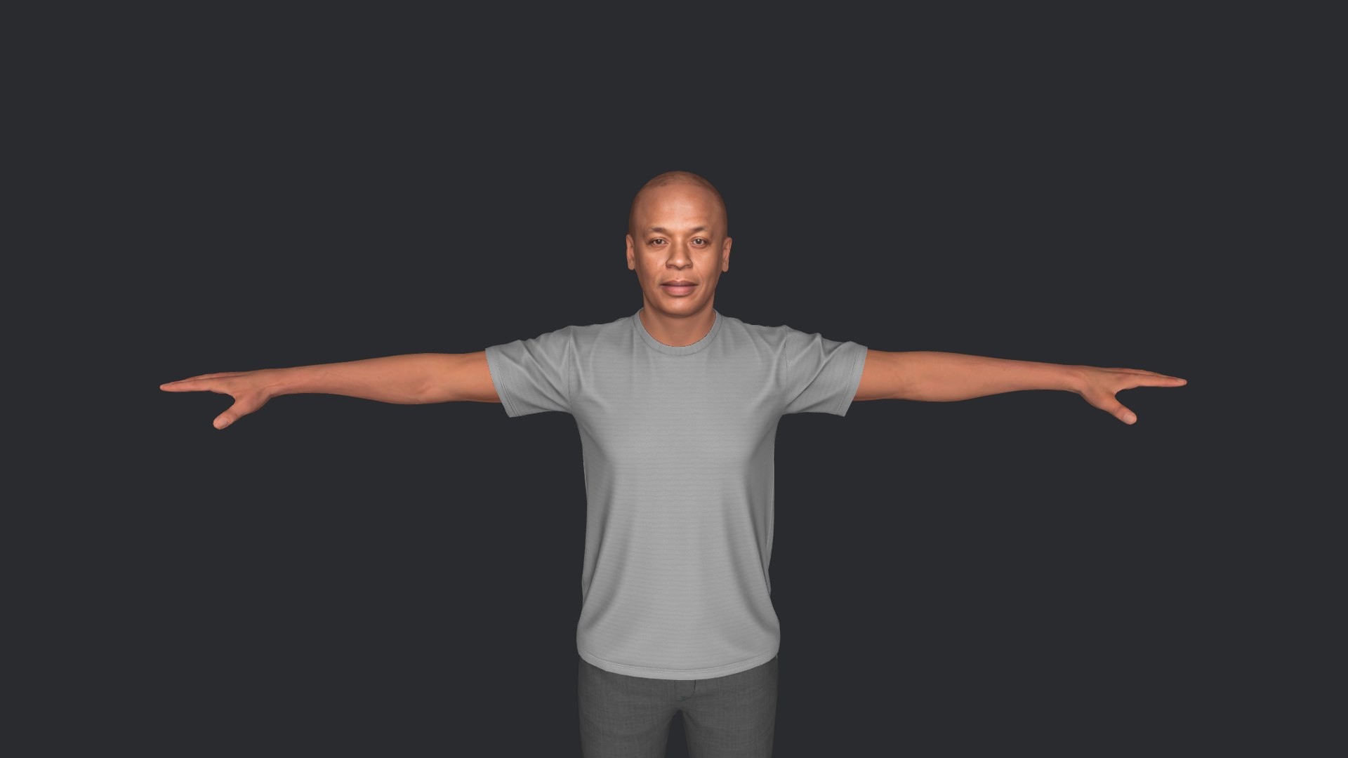 3D Dr Dre Hyper Realistic Full Body Fully Rigged Character - TurboSquid ...