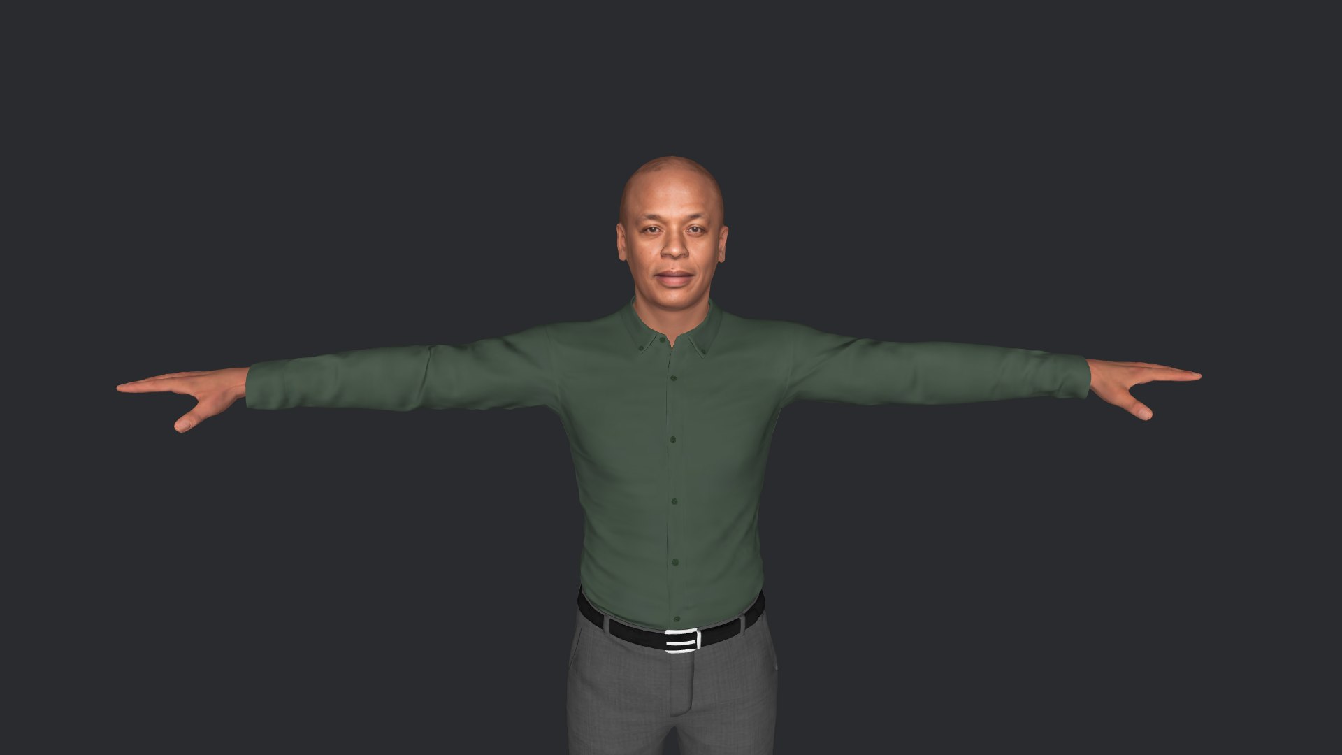 3D Dr Dre Hyper Realistic Full Body Fully Rigged Character - TurboSquid ...