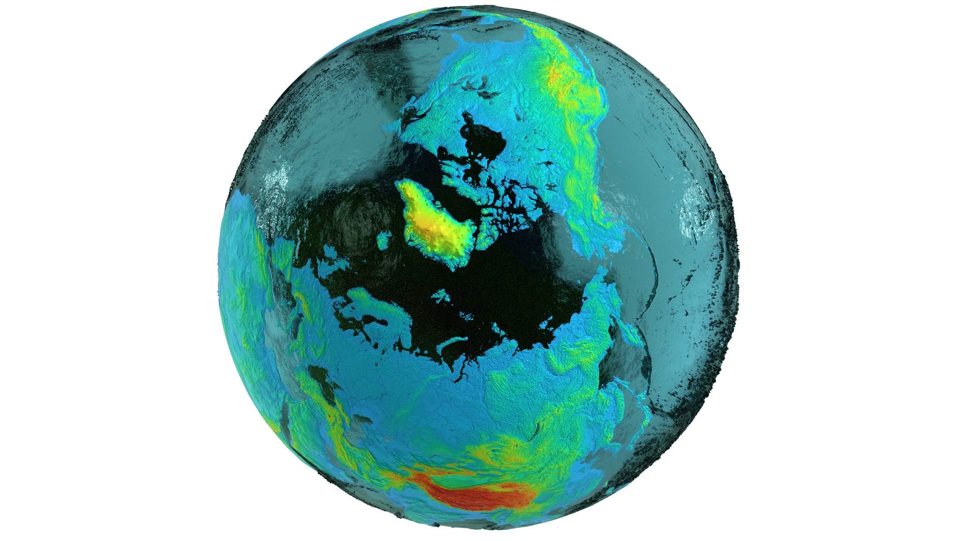 Earth Water 3D Globe Heightmap Shade 3D - TurboSquid 2347551