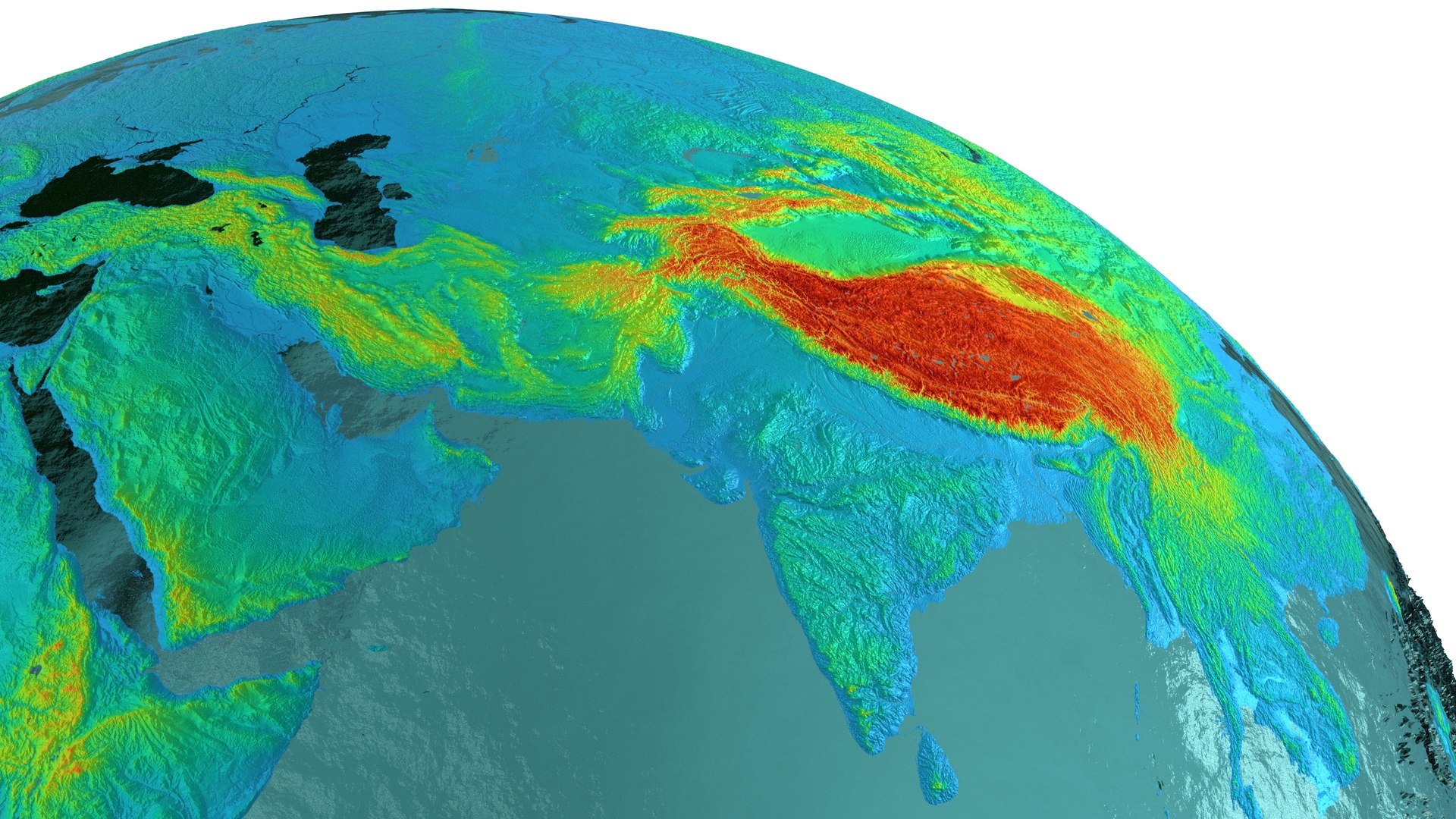 Earth Water 3D Globe Heightmap Shade 3D - TurboSquid 2347551