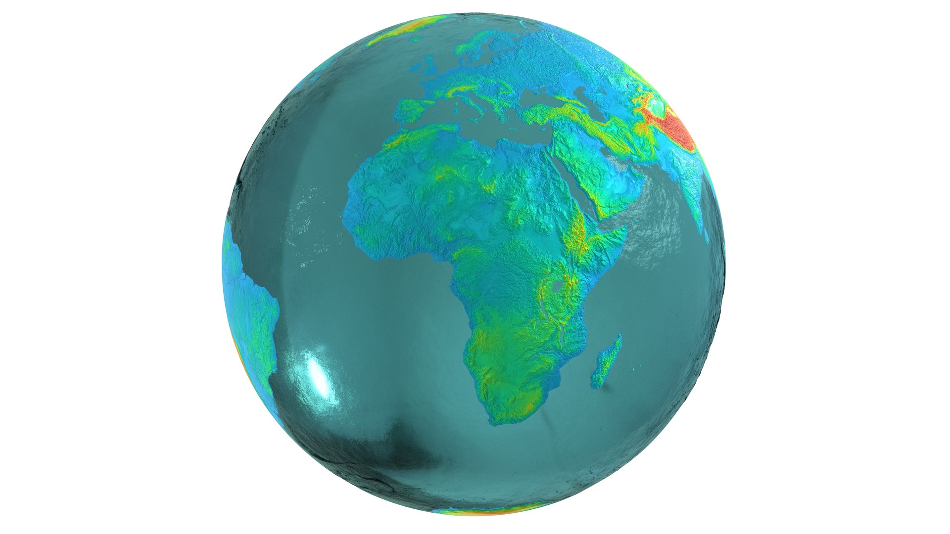 Earth Water 3D Globe Heightmap Shade 3D - TurboSquid 2347551