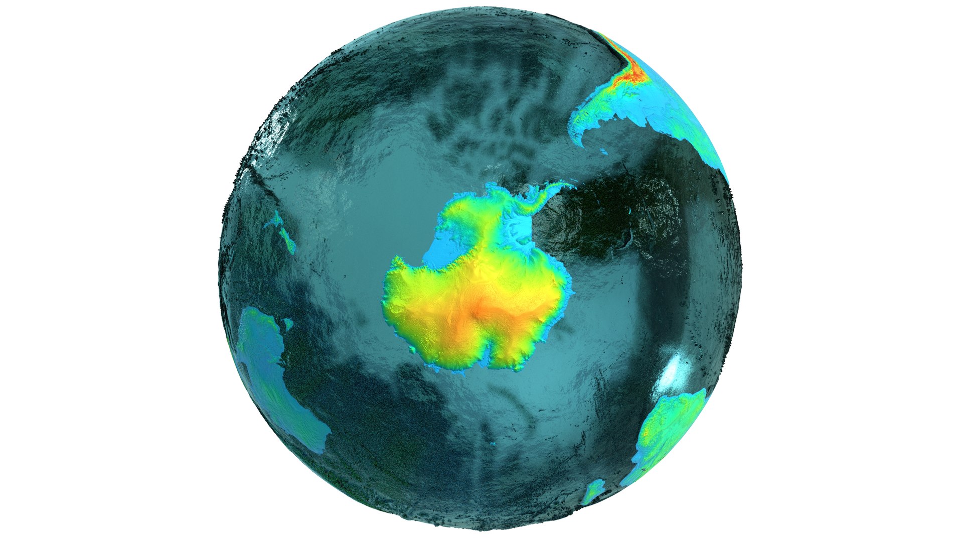 Earth Water 3D Globe Heightmap Shade 3D - TurboSquid 2347551