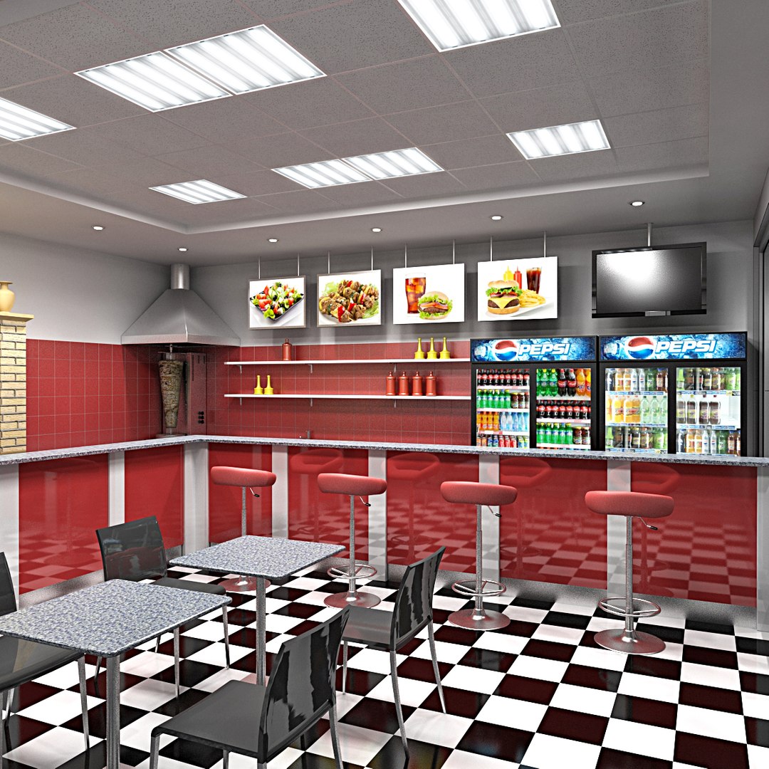 3d Max Fast Food