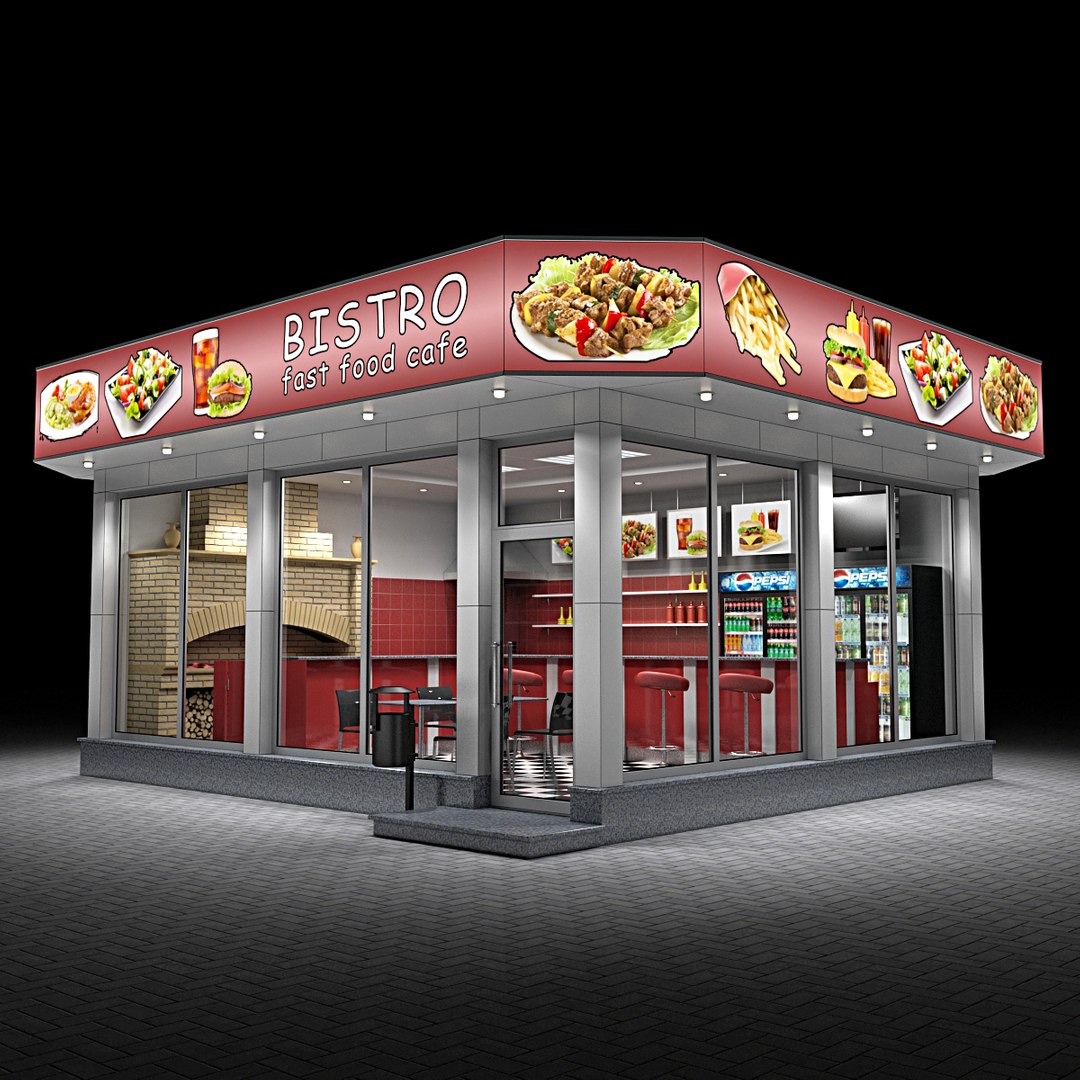3d Max Fast Food