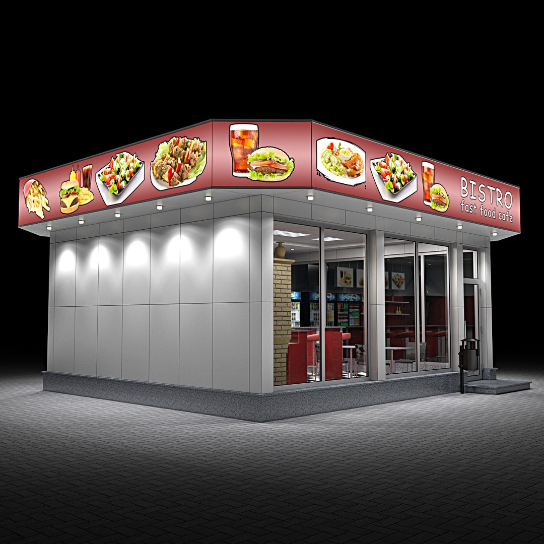 3d Max Fast Food