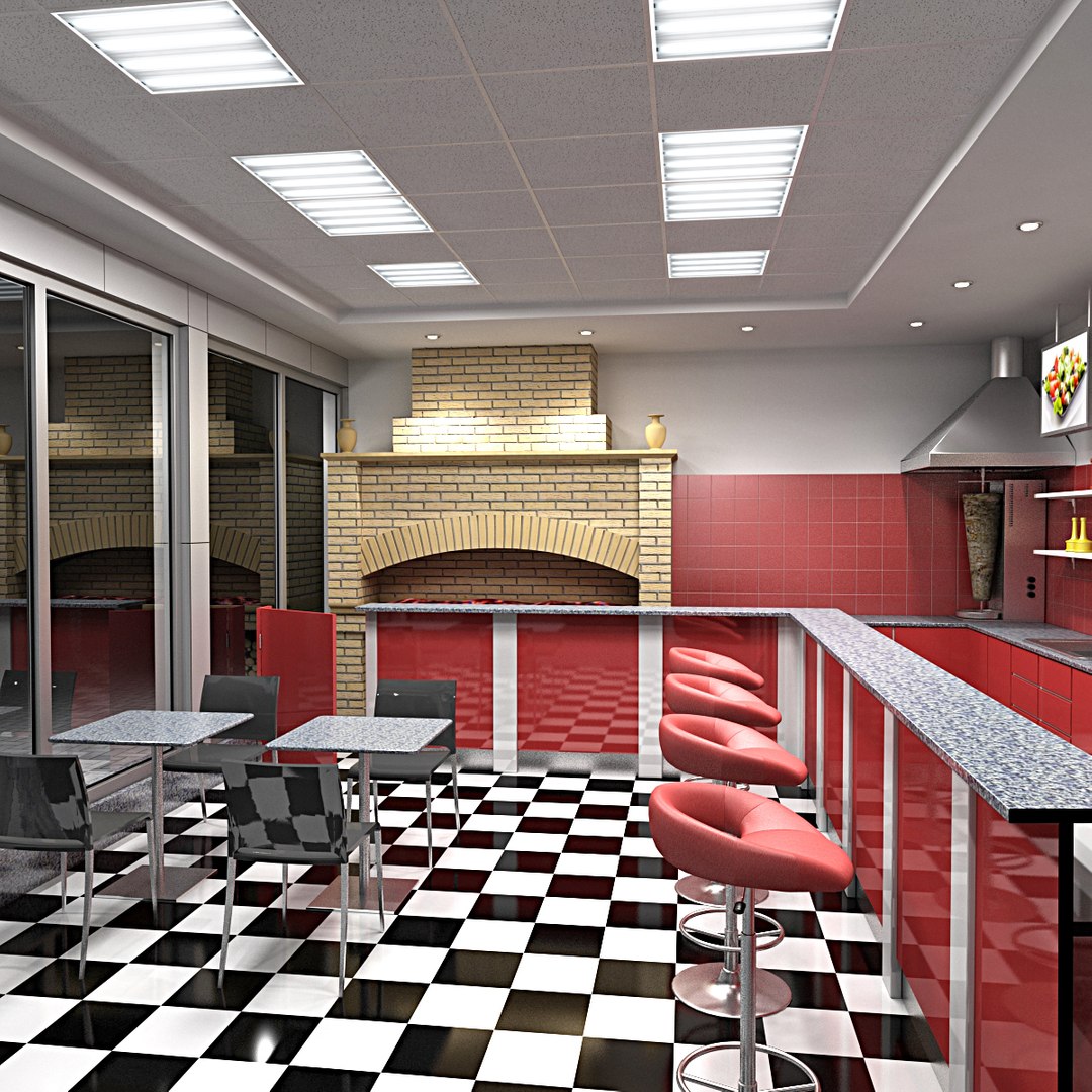 3d Max Fast Food